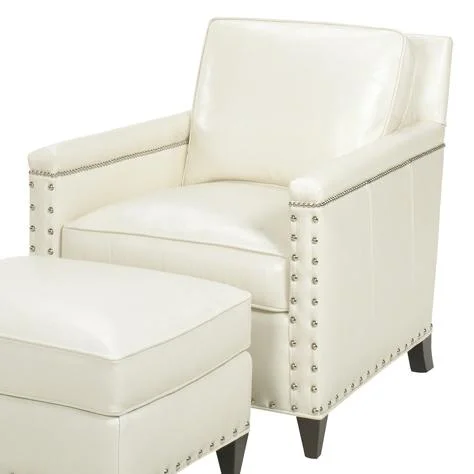 Lexington Leather LL7725-11 Contemporary Chase Chair with Ornamental ...