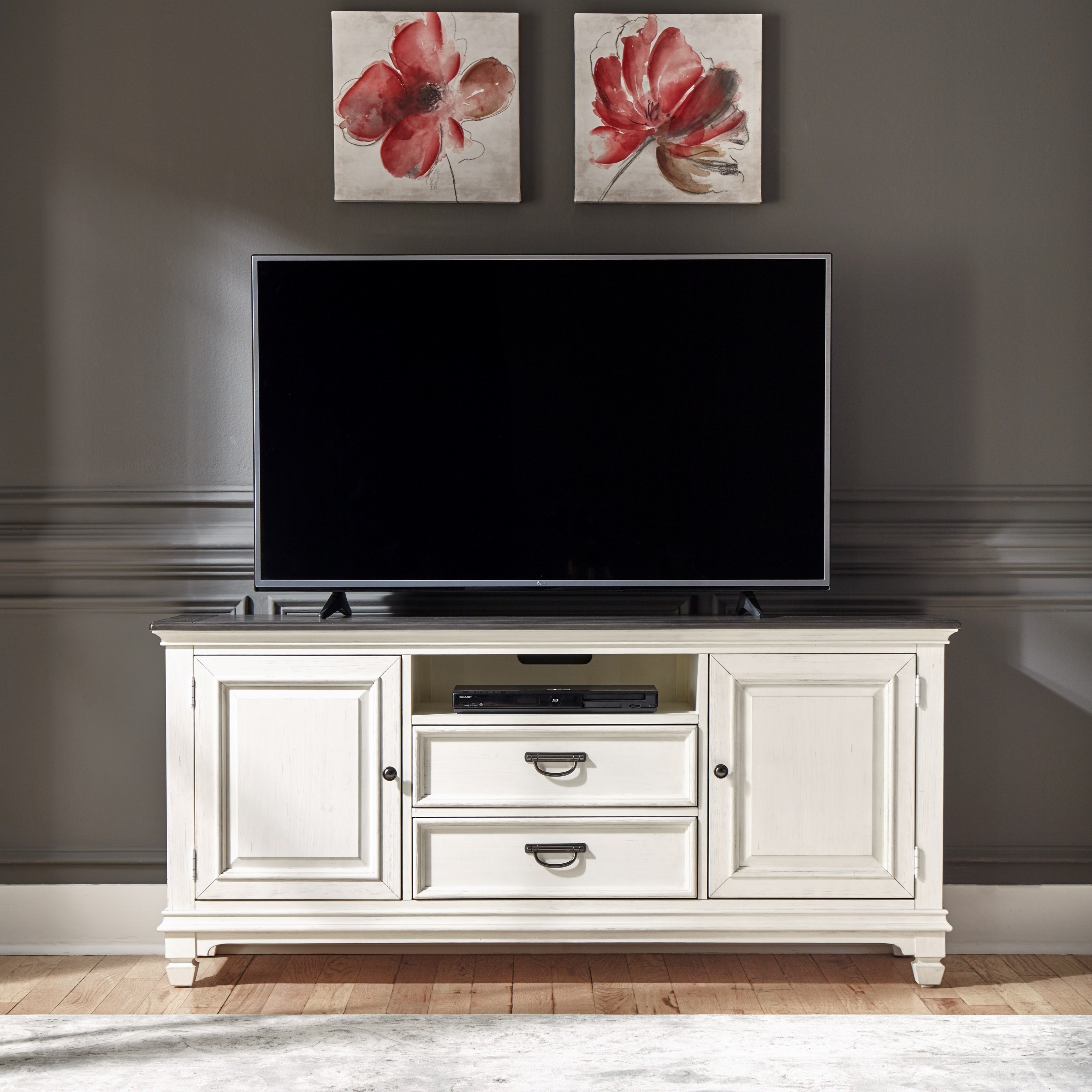 Liberty Furniture Allyson Park LIB417-TV66 Transitional 66" TV Console ...