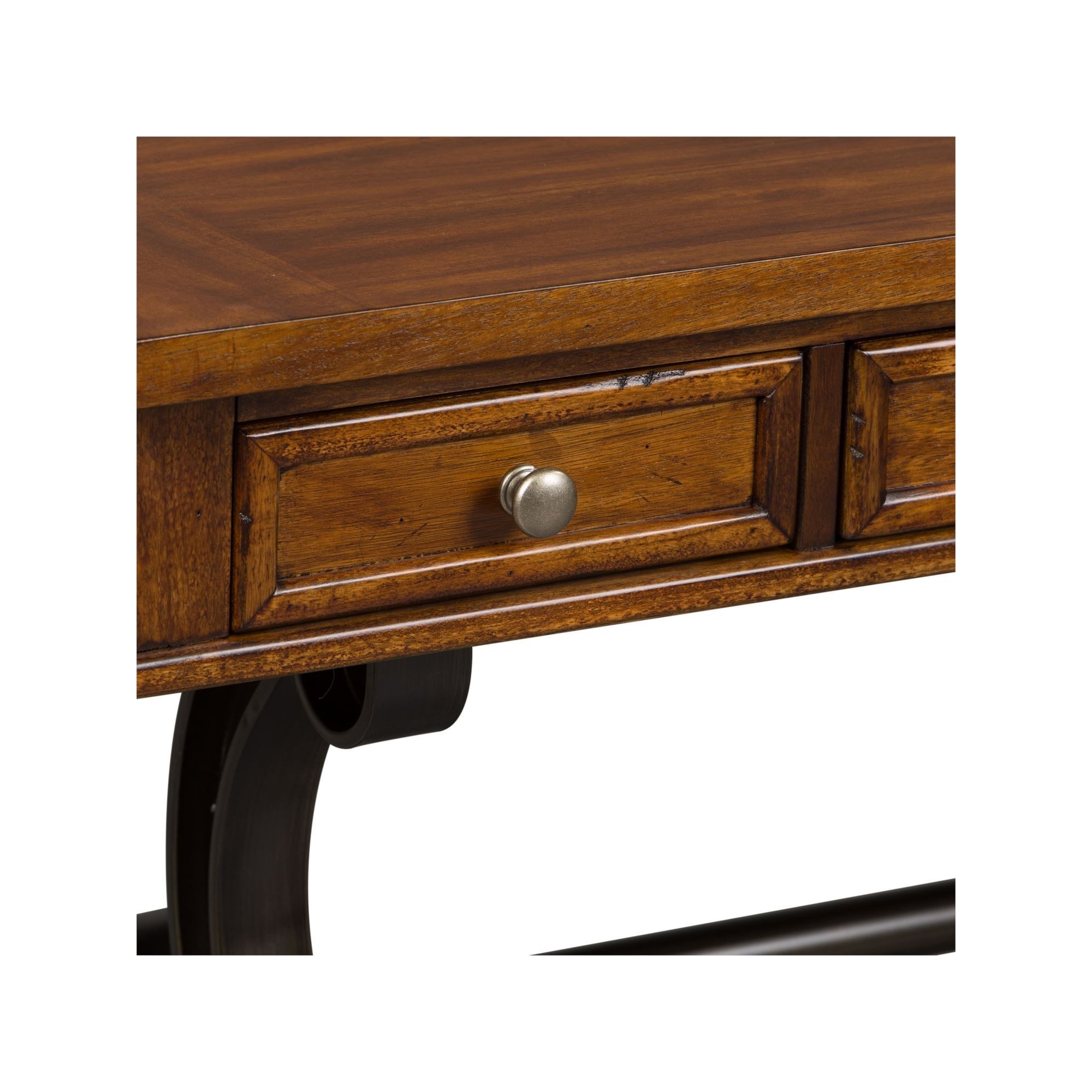 Liberty Furniture Arlington 411-HO107 Industrial Writing Desk with 3 ...