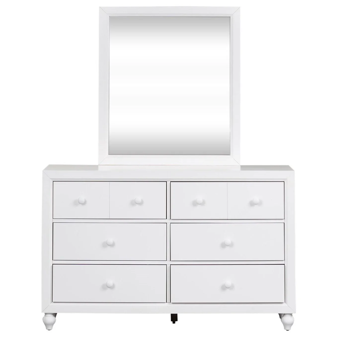 Liberty Furniture Cottage View 523-YBR-DM Cottage Dresser and Mirror ...