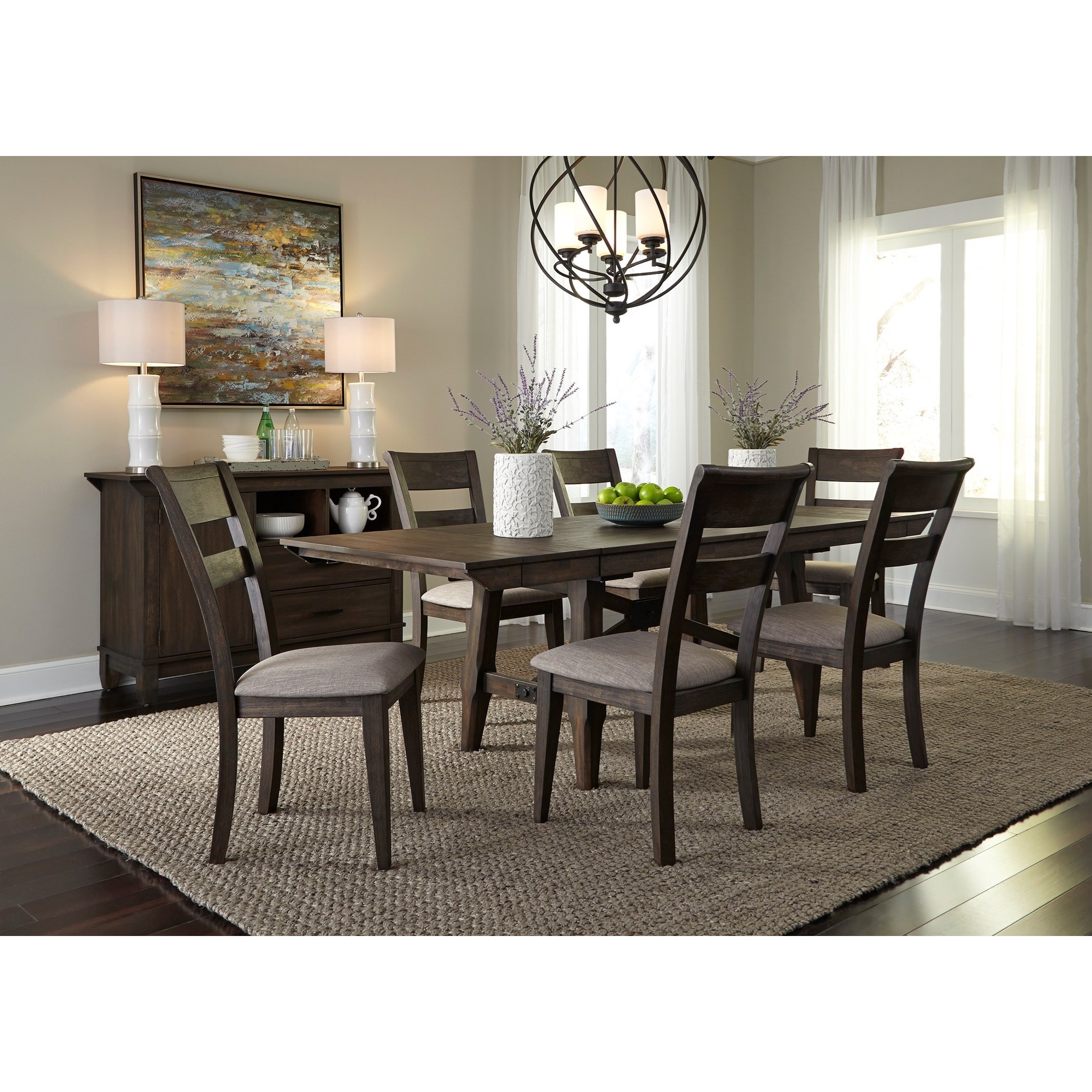 Liberty Furniture Double Bridge 152-CD Dining Room Group 8 Dining Room ...