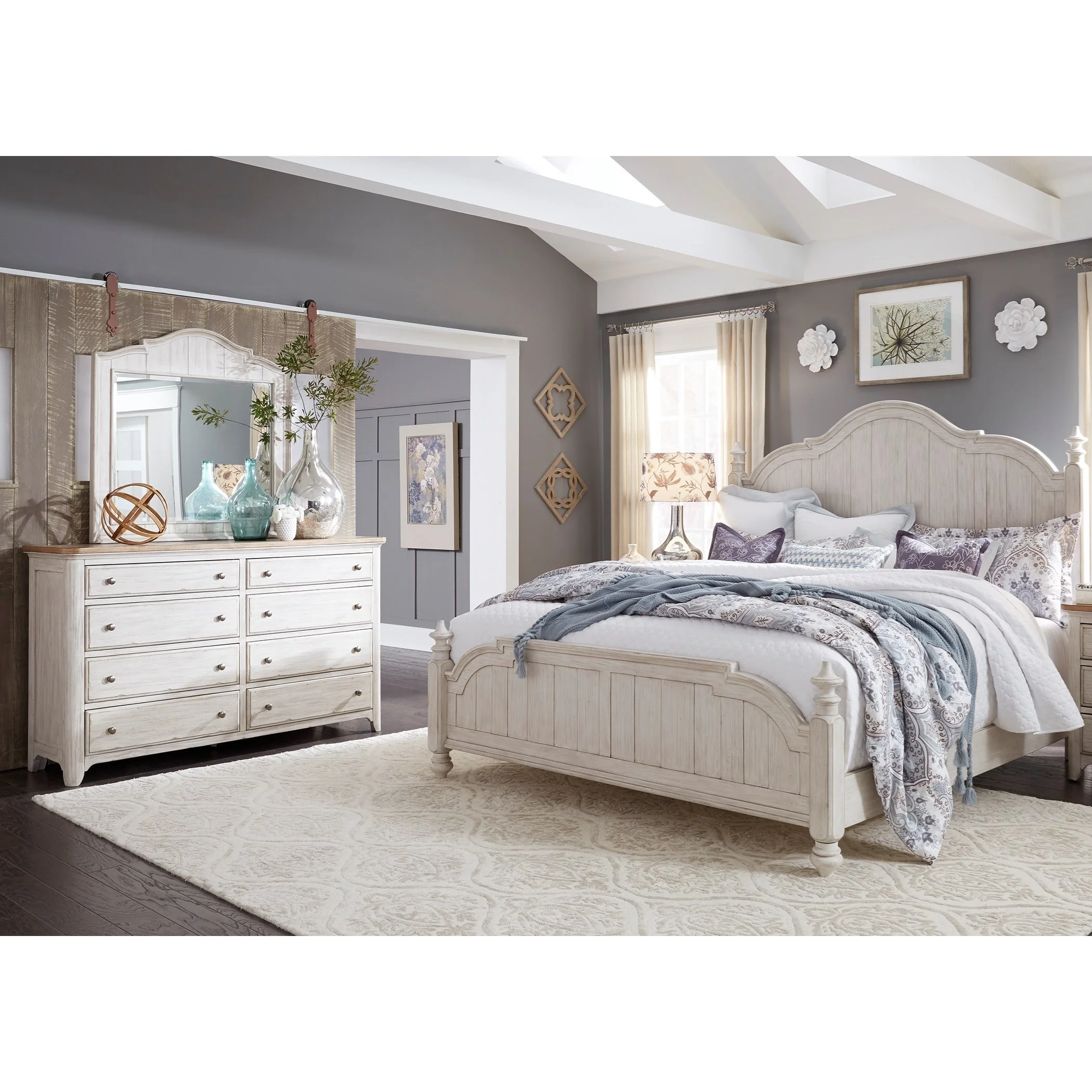 Liberty Furniture Farmhouse Reimagined 652-BR-QPSDM Farmhouse Queen ...