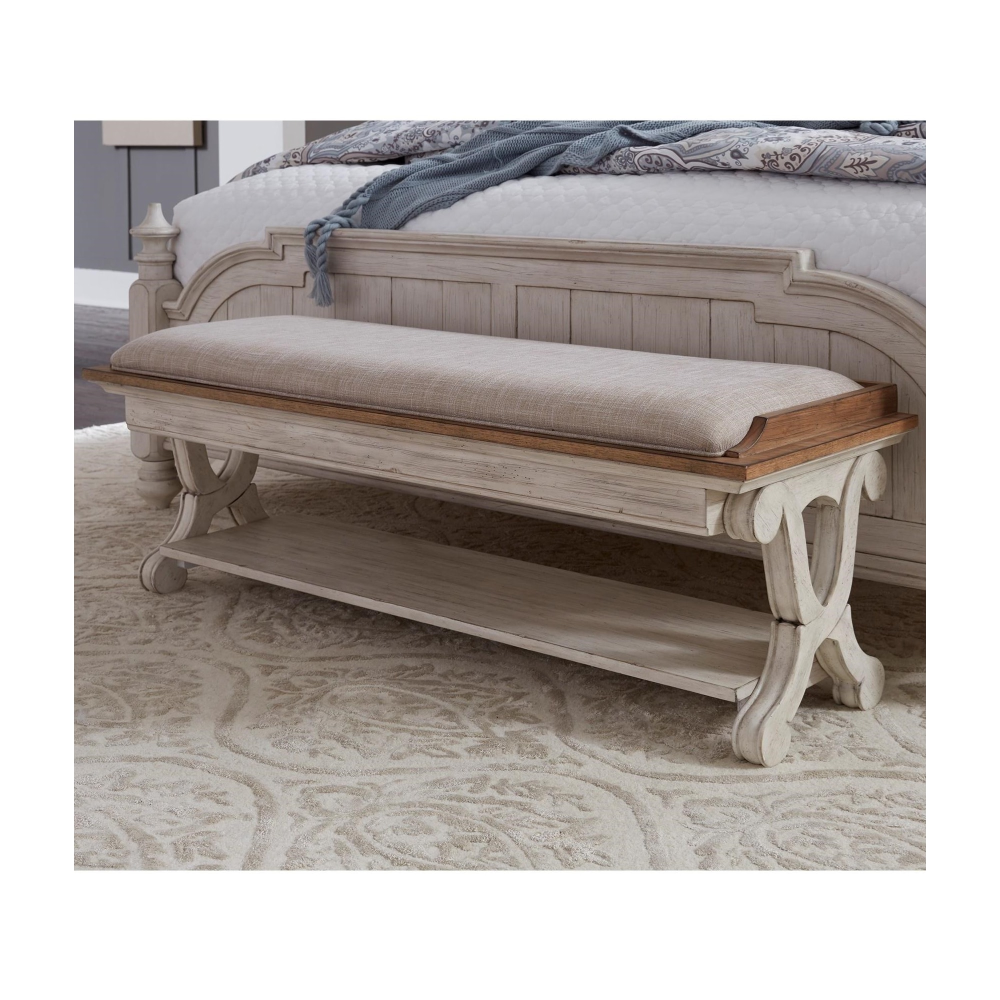 Liberty Furniture Farmhouse Reimagined 10633334 Farmhouse Bed Bench ...