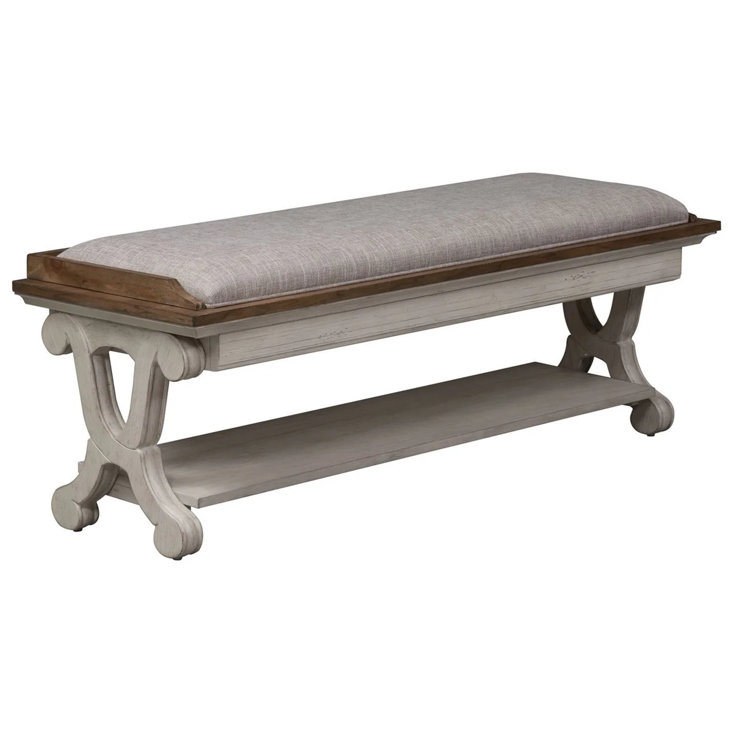 Liberty Furniture Farmhouse Reimagined 652-BR47 Farmhouse Bed Bench ...