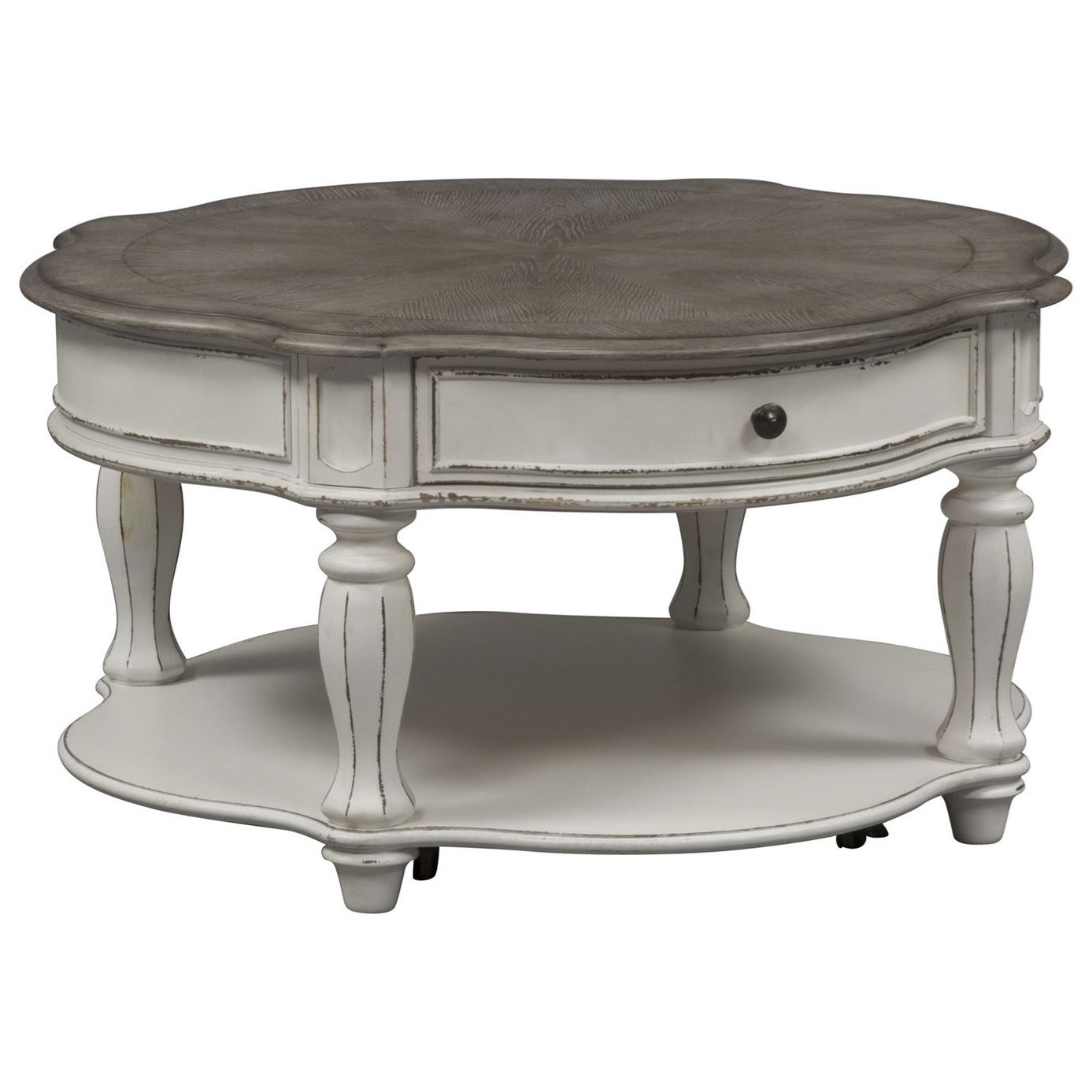 Liberty Furniture Magnolia Manor FP204 Round Cocktail Table with ...