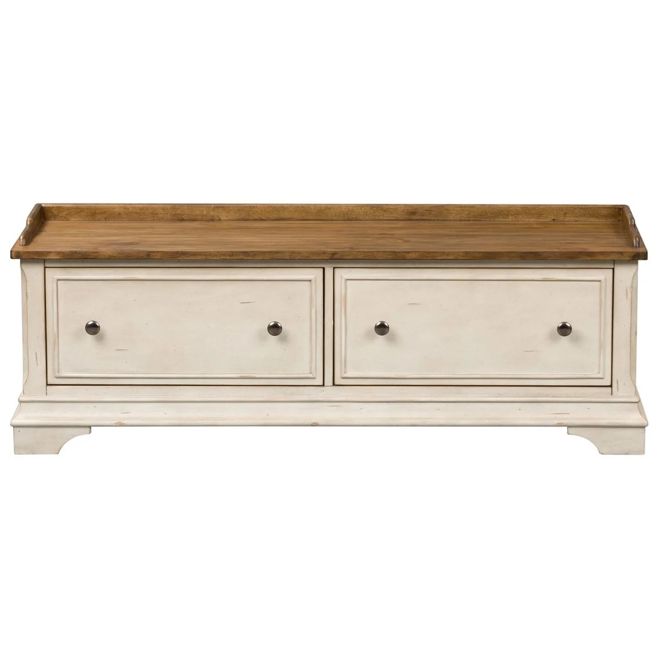 Liberty Furniture Morgan Creek 498-OT47 Relaxed Vintage Hall Bench with ...