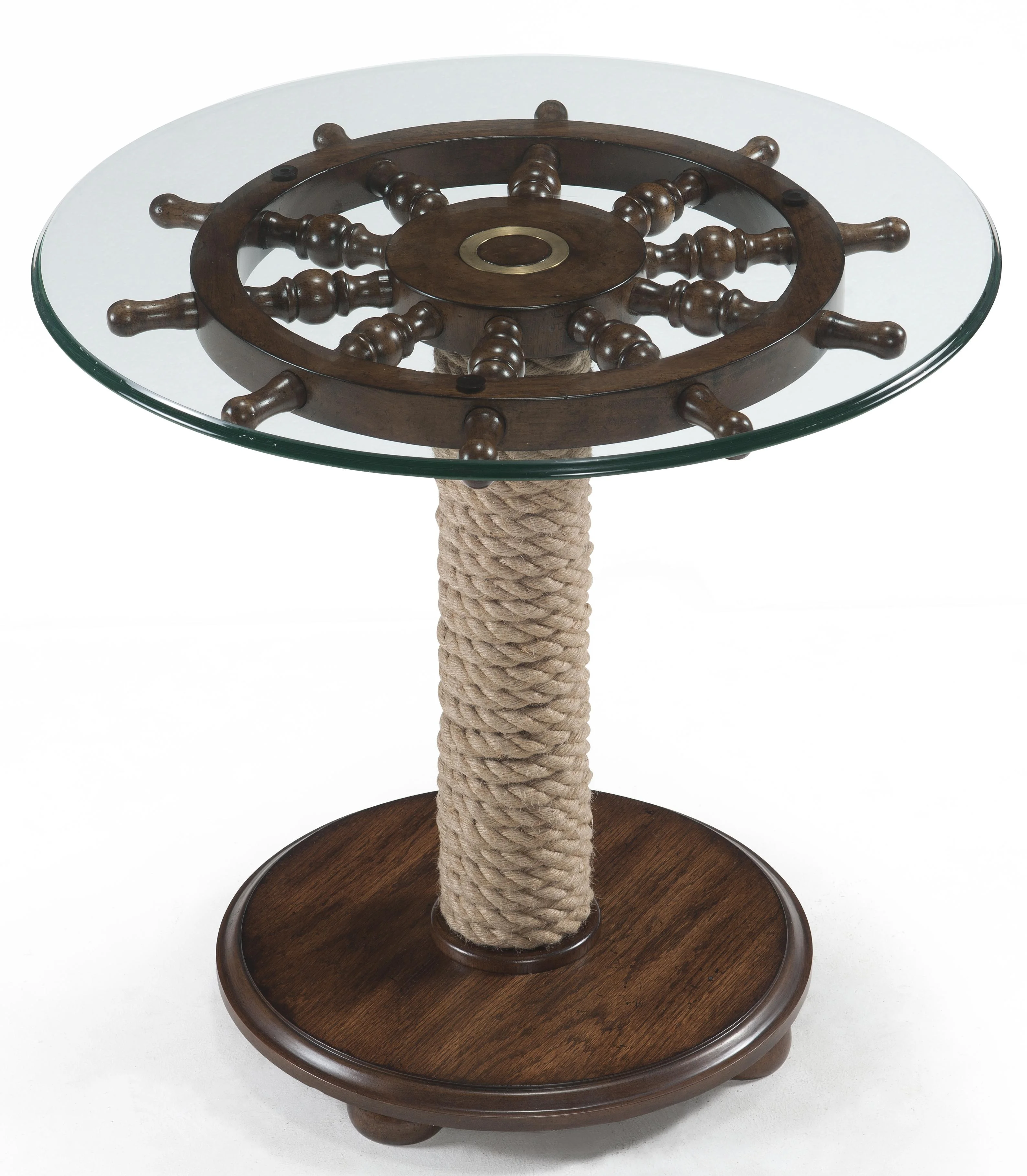 Magnussen Home Beaufort Occasional Tables 1260045 Nautical Round Accent ...