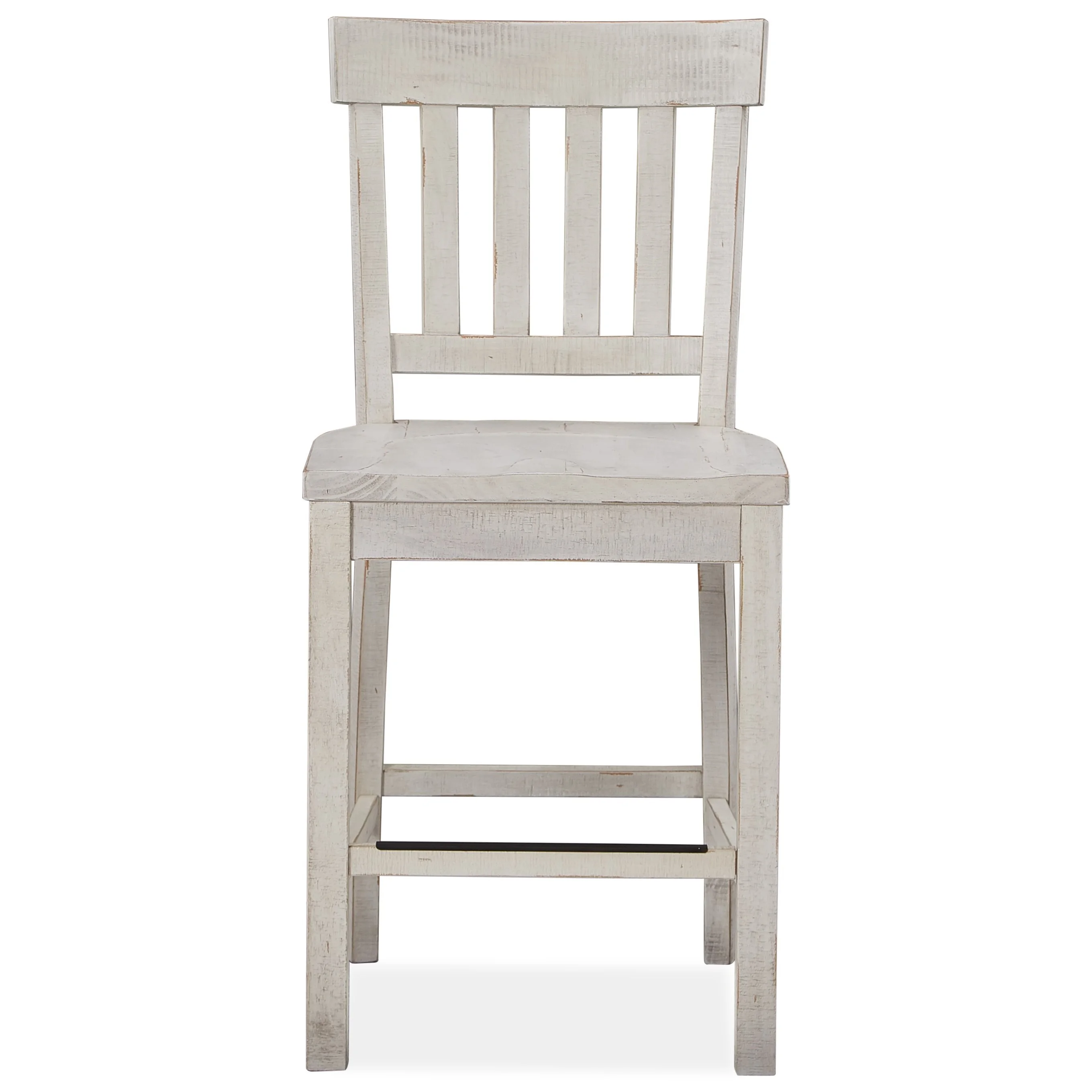 Sharon Bronwyn D4436-80 Farmhouse Counter Height Chair with Slat Back ...