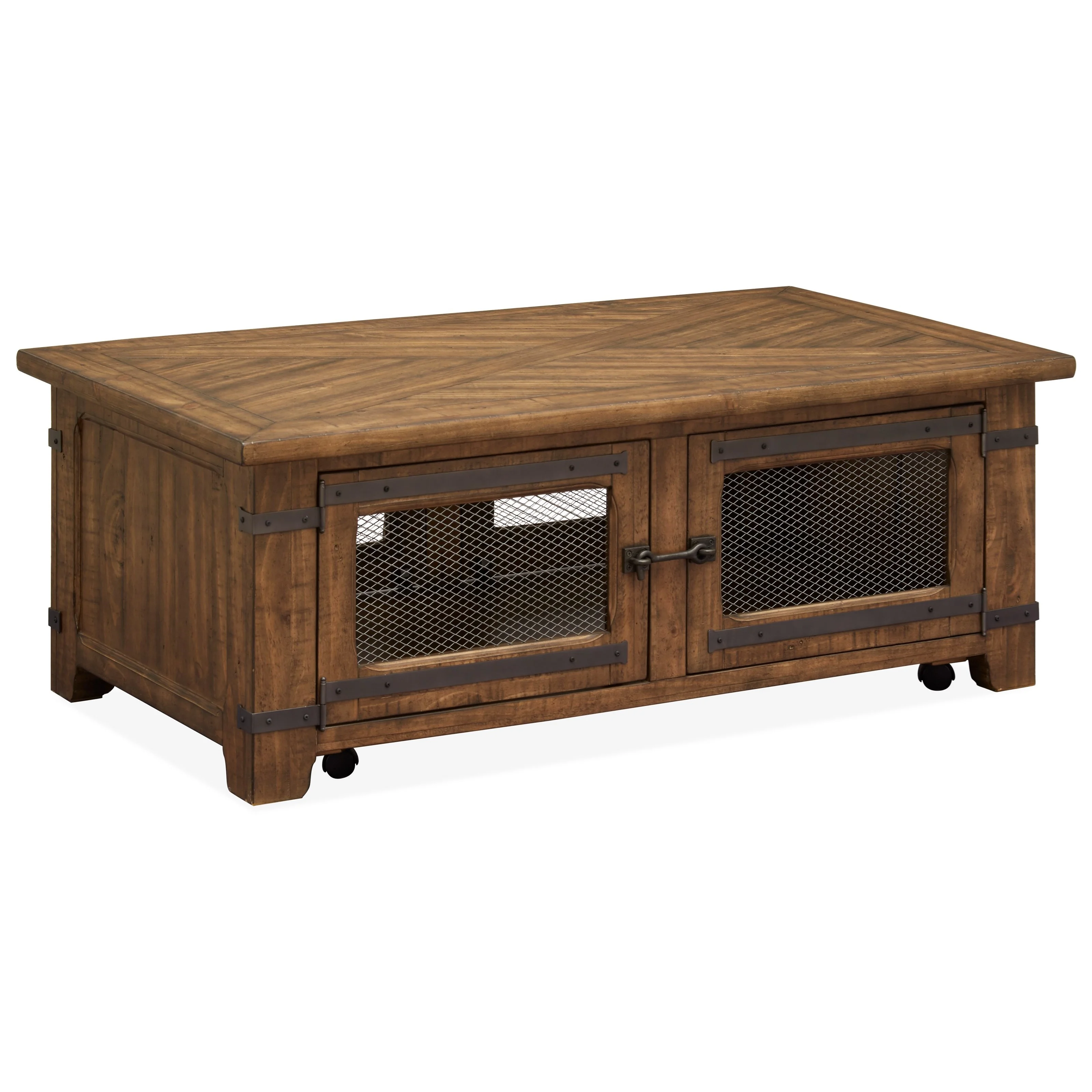 Magnussen Home Chesterfield Occasional Tables T4717-50 Rustic Lift Top ...