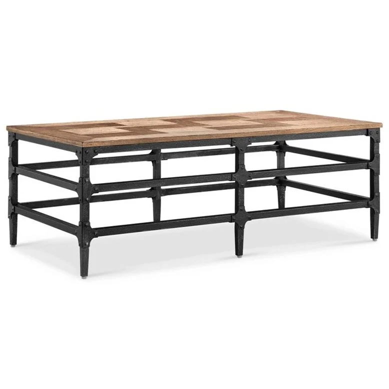 Magnussen Home Dylan OT404143 Rectangular Cocktail Table with Checkered ...
