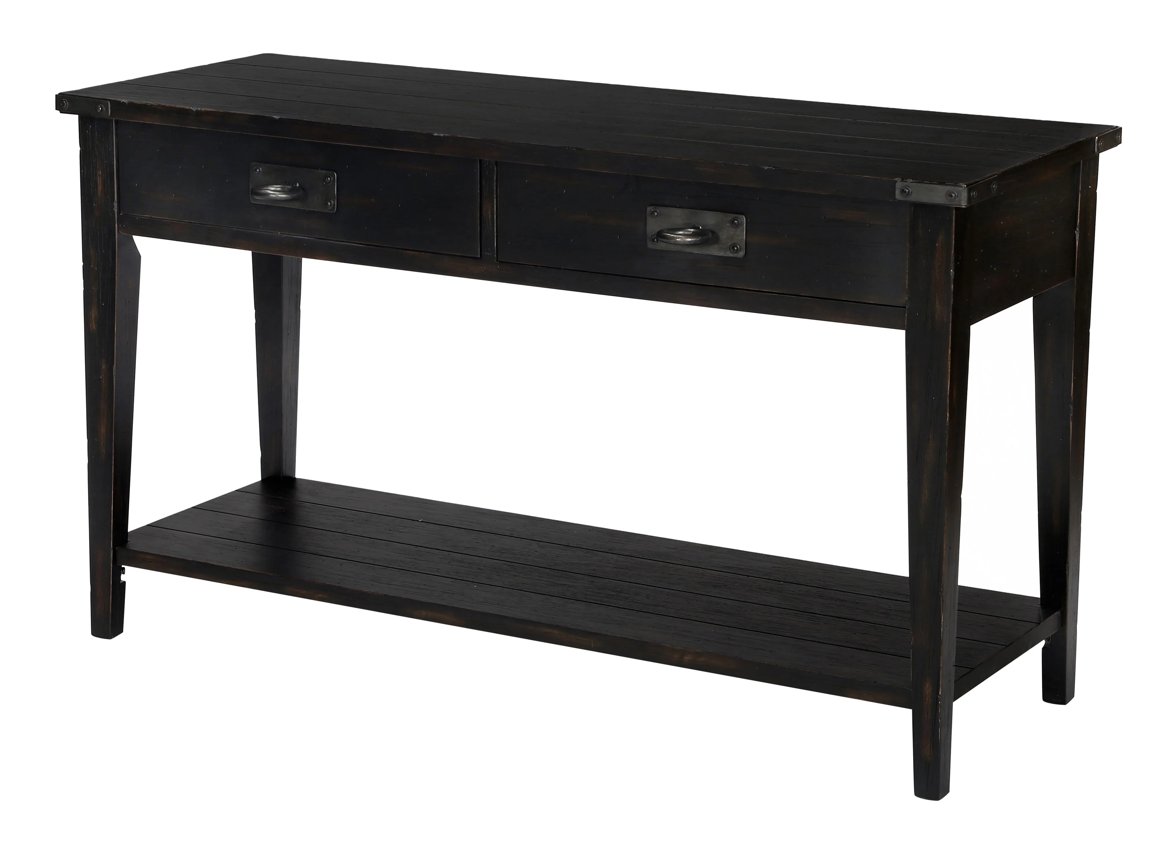 Magnussen Home Sheffield OT316573 Rustic Rectangular Sofa Table with ...