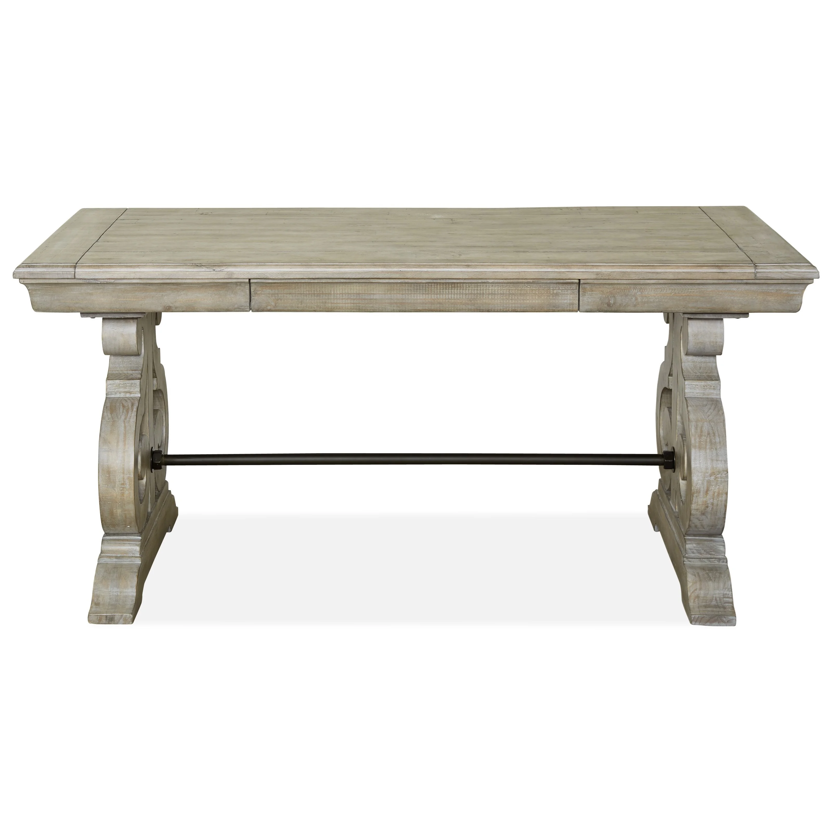 Magnussen Home Tinley Park H4646-01 Farmhouse Writing Desk with Metal ...