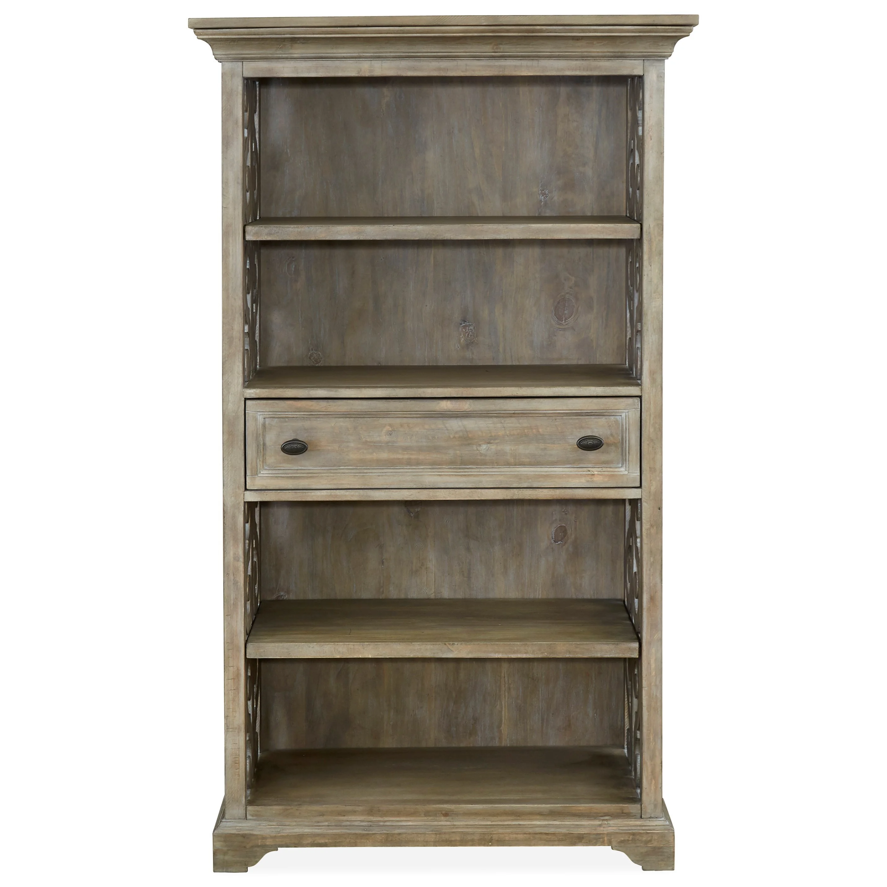 Magnussen Home Tinley Park H4646-20 Farmhouse Bookcase with Adjustable ...