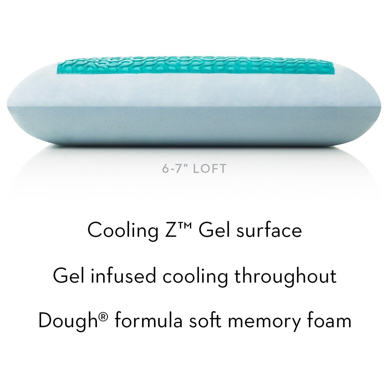Malouf Gel Dough and Z™ Gel ZZKKMPGL King Gel Dough + Z™ Gel Mid Loft ...