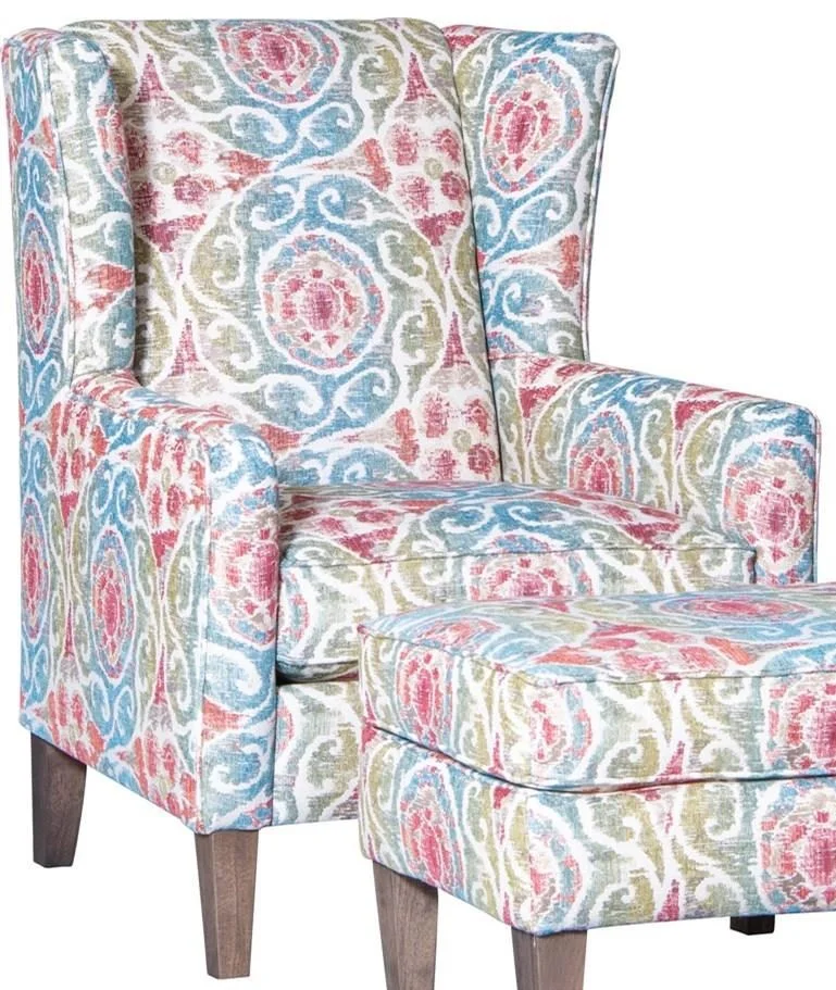 Mayo Furniture 1421 Series 1421F40 ARASMU Transitional Wing Back Chair ...