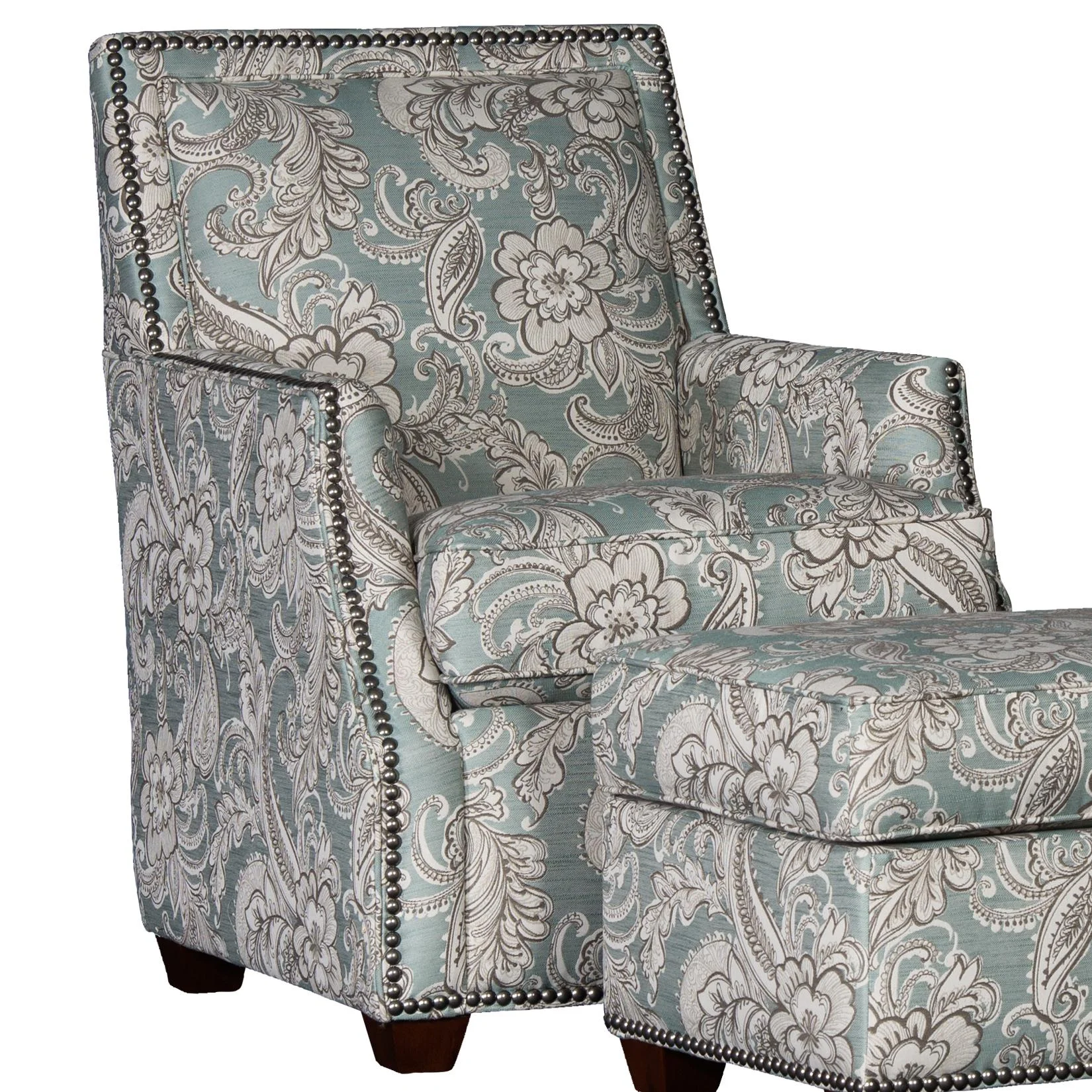 Mayo Furniture 2325 Series 2325F40 TUBASK Lounge Chair with Nailhead ...