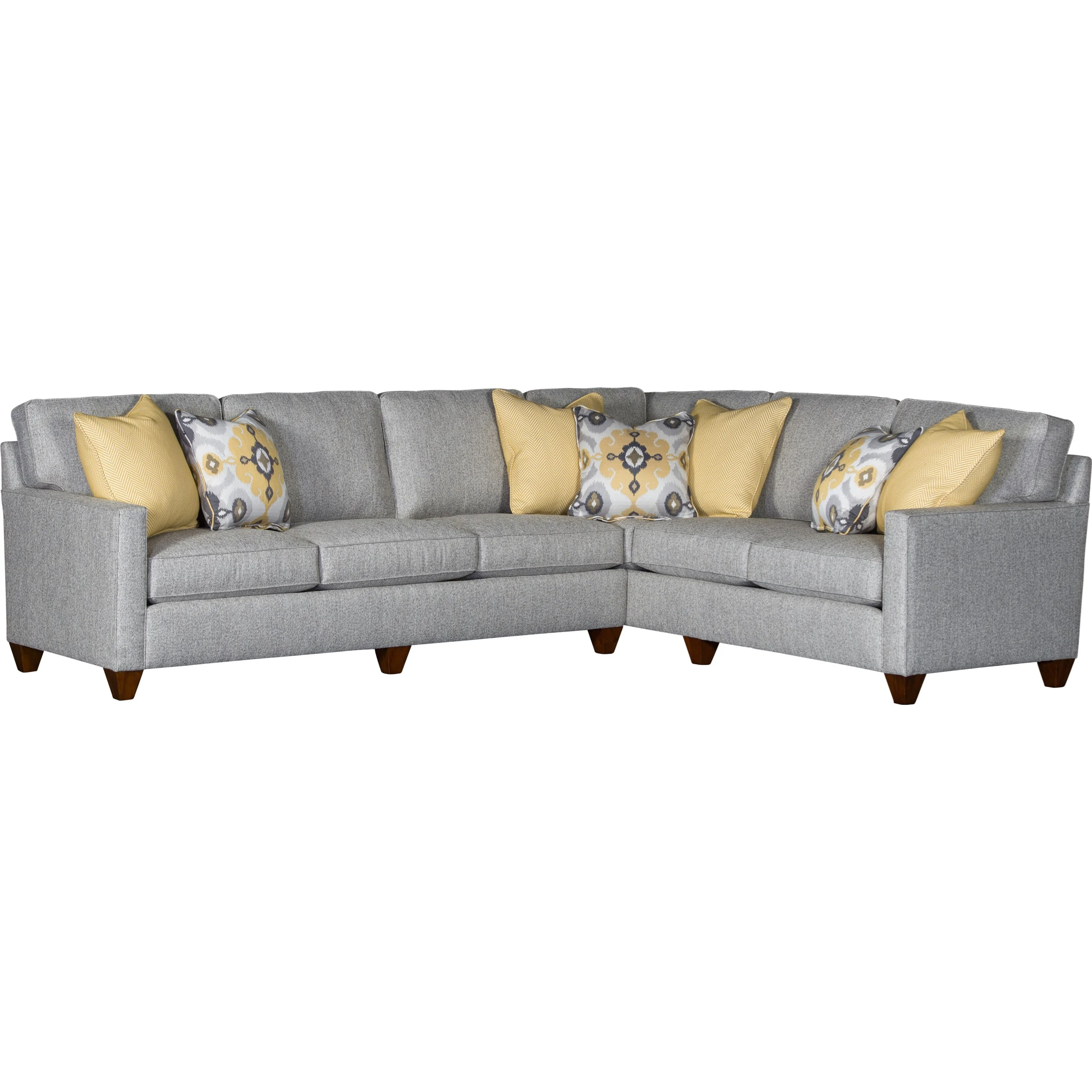Mayo 3830 Series 3830F15+F74-Raven_Stainless 2 Piece Sectional with ...
