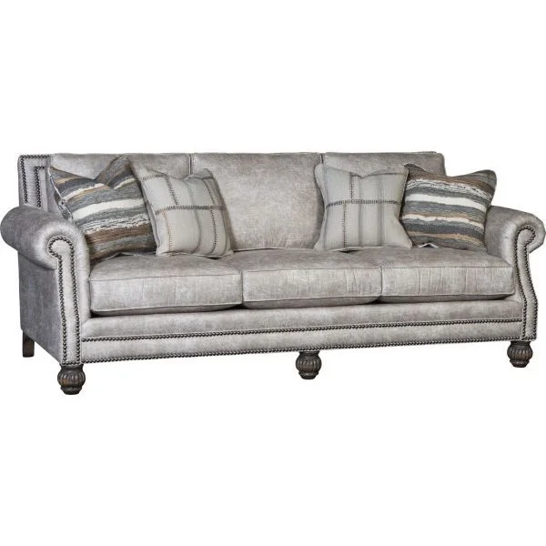 Mayo Furniture 4300 Series 4300F10 Traditional Sofa with Rolled Arms ...