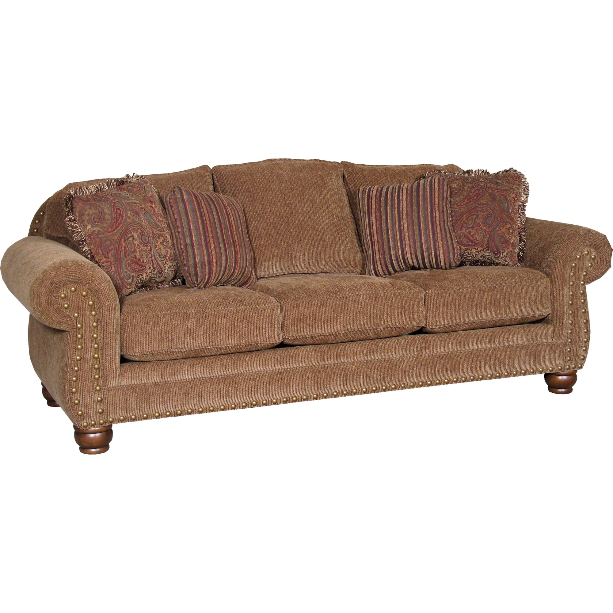 Mayo Furniture 3180 Series 3180F10 Traditional 3-Seat Stationary Sofa ...