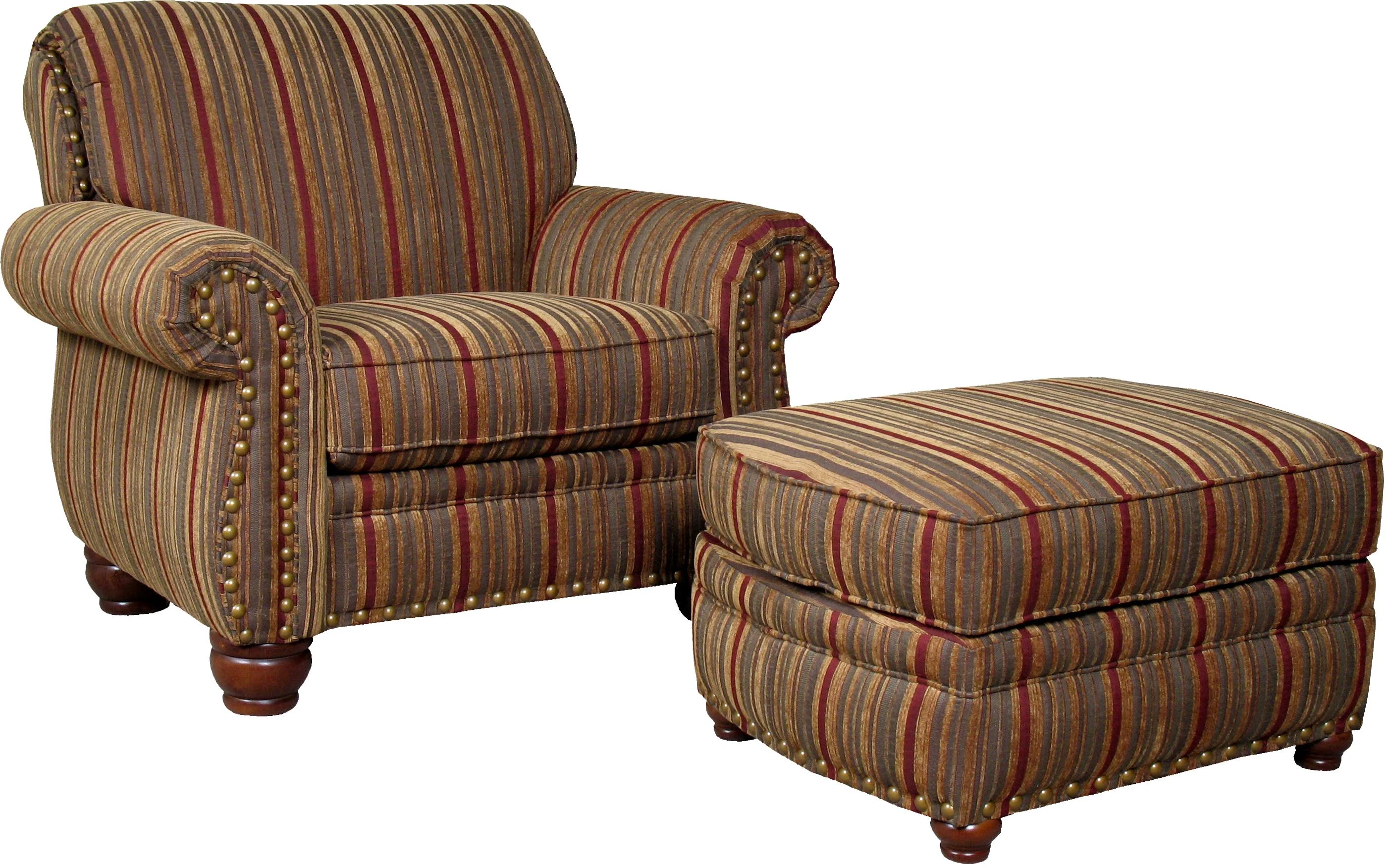 Mayo 9780 Series 9780F40 Traditional Upholstered Chair with Exposed ...