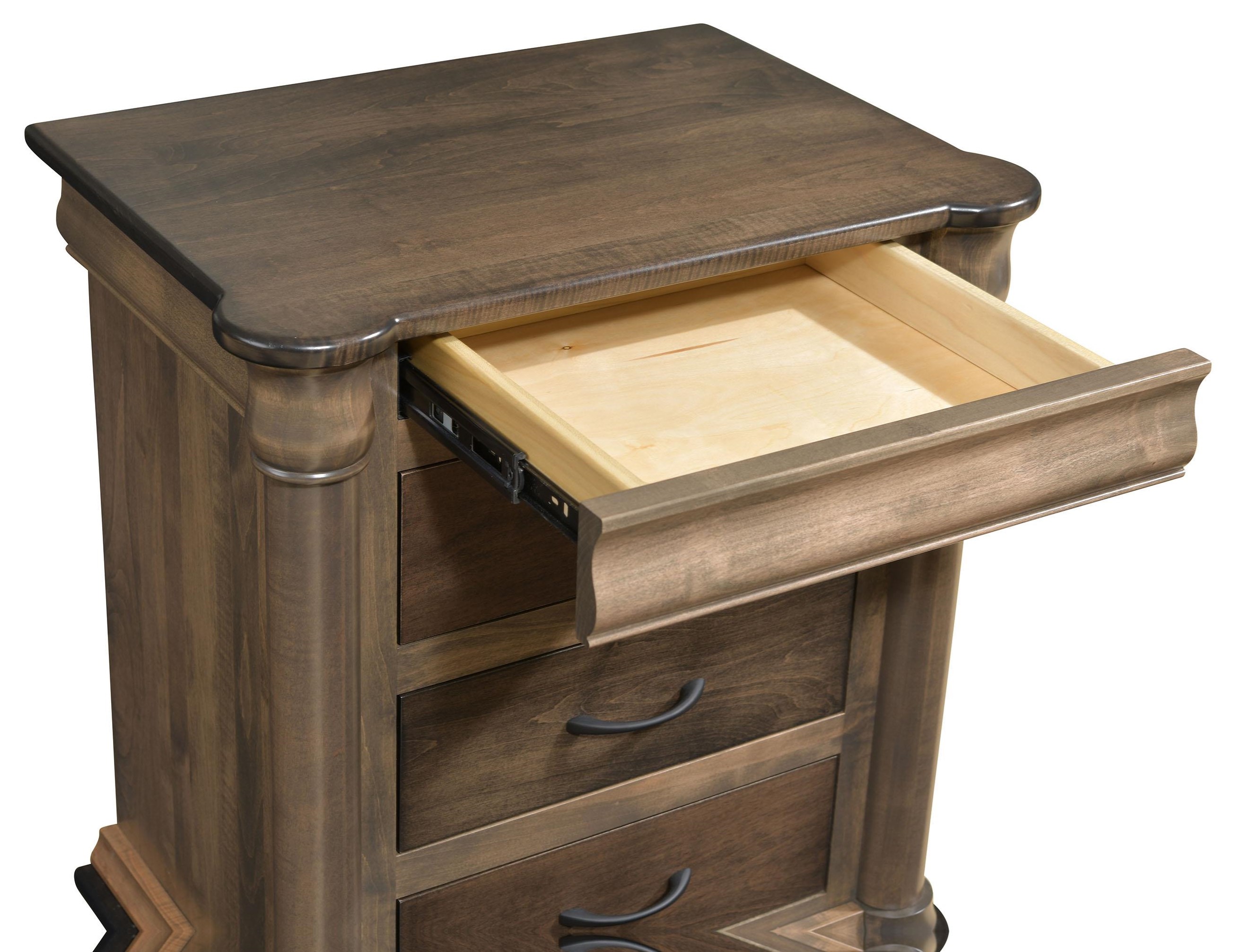 Meadow Wood Highland Ridge WAYHLR-NS3D-JD 3 Drawer Nightstand with ...