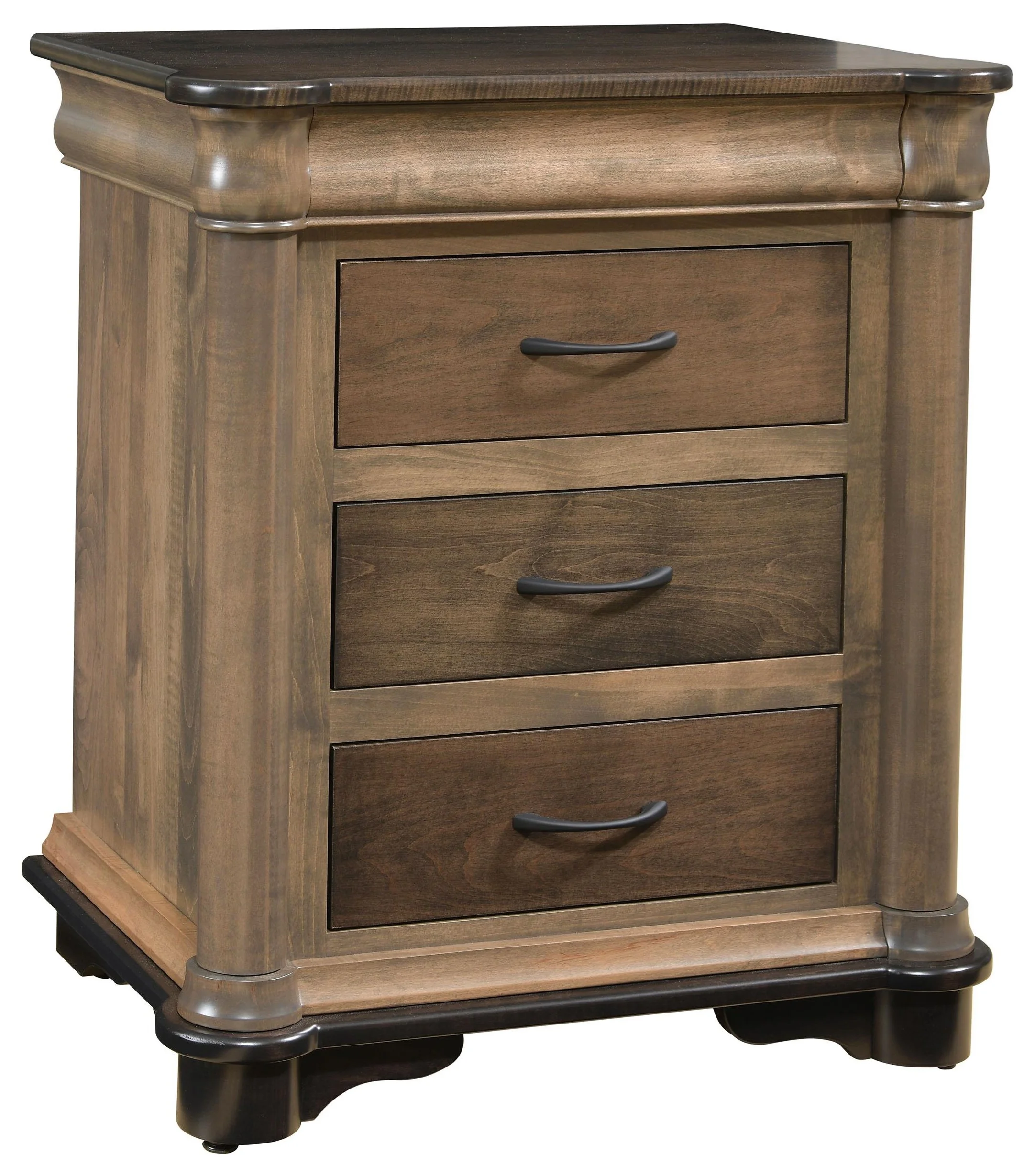 Meadow Wood Highland Ridge WAYHLR-NS3D-JD 3 Drawer Nightstand with ...