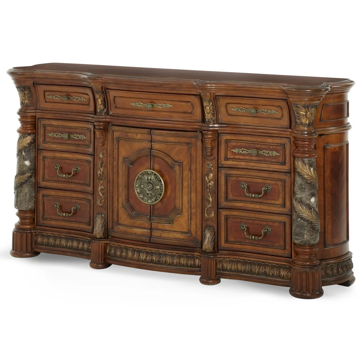 Michael Amini Villa Valencia 72050-55 Traditional 11-Drawer Dresser ...