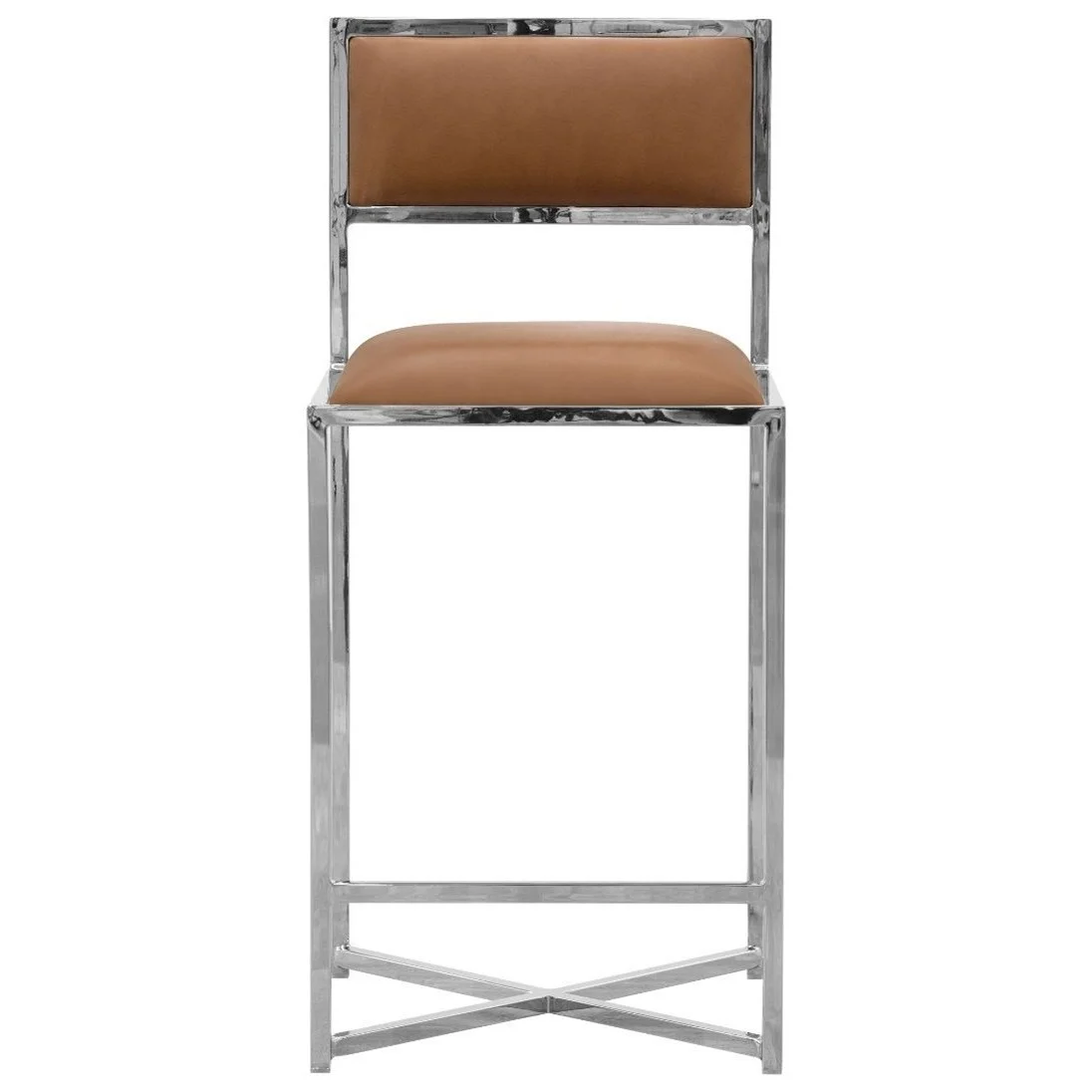 Modus Furniture Amalfi 1A8370X X-Base Counter Stool in Cognac ...