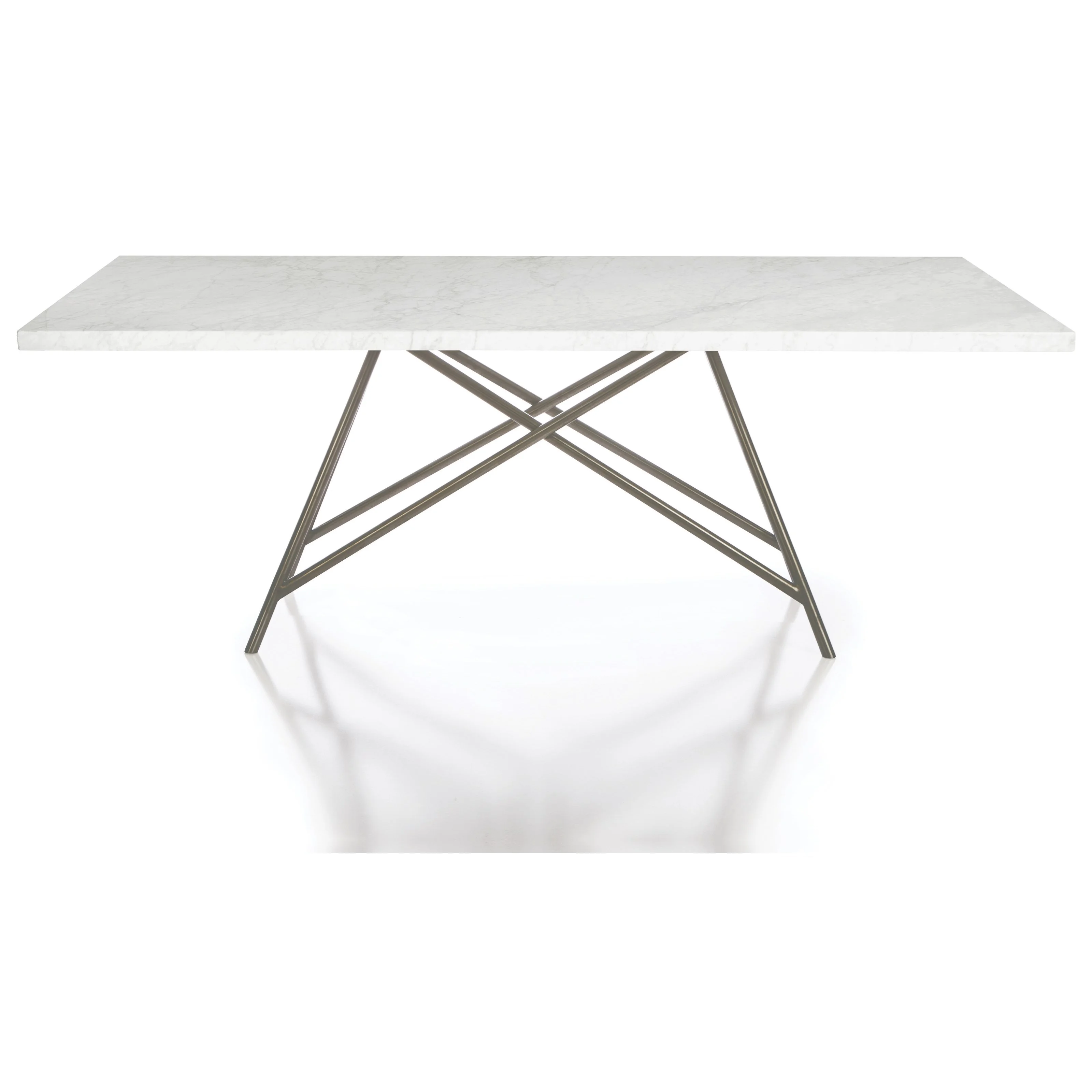 Modus Furniture Coral 3N2560 Contemporary Dining Table with White ...