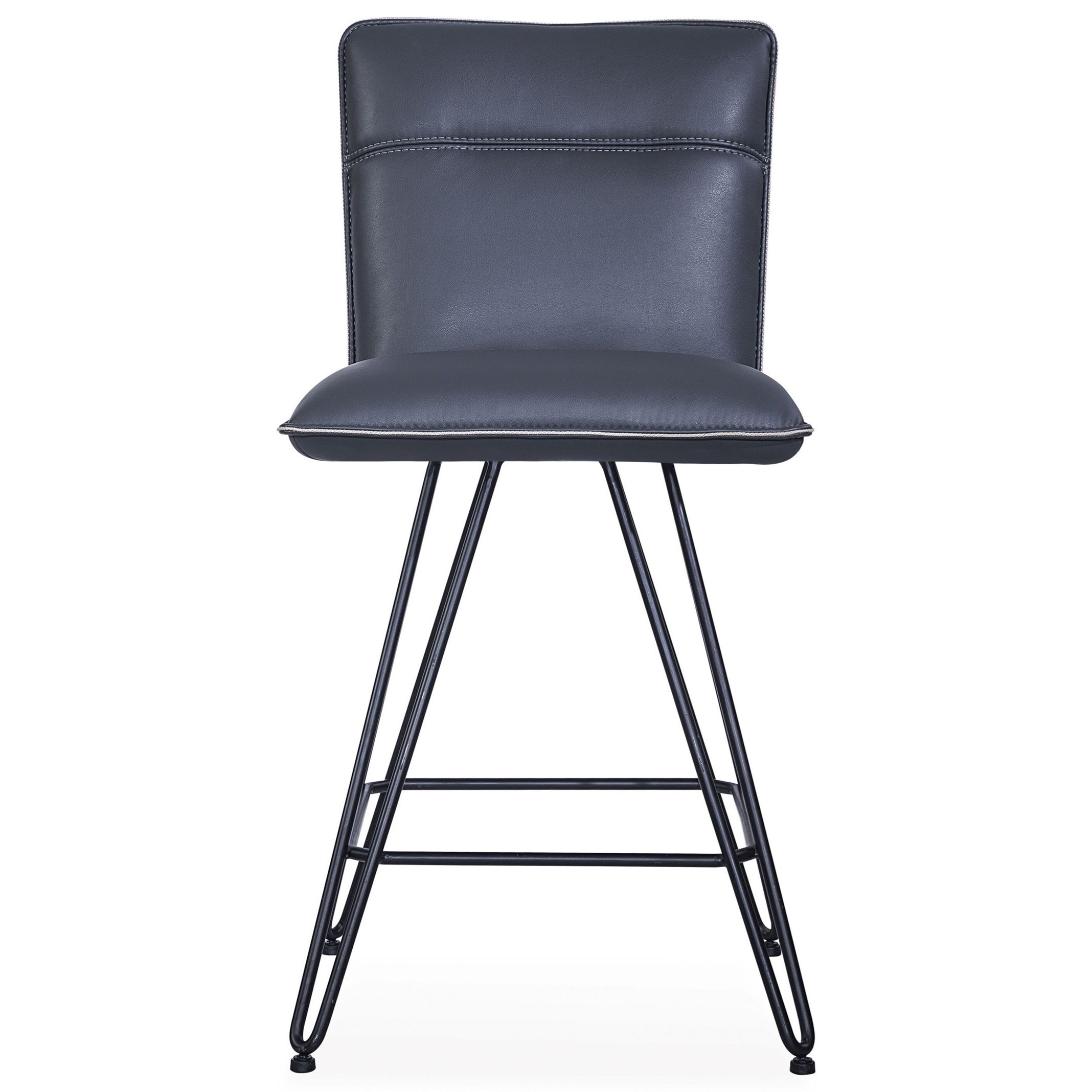 Modus International Crossroads Demi Hairpin Leg Swivel Counter Stool in ...