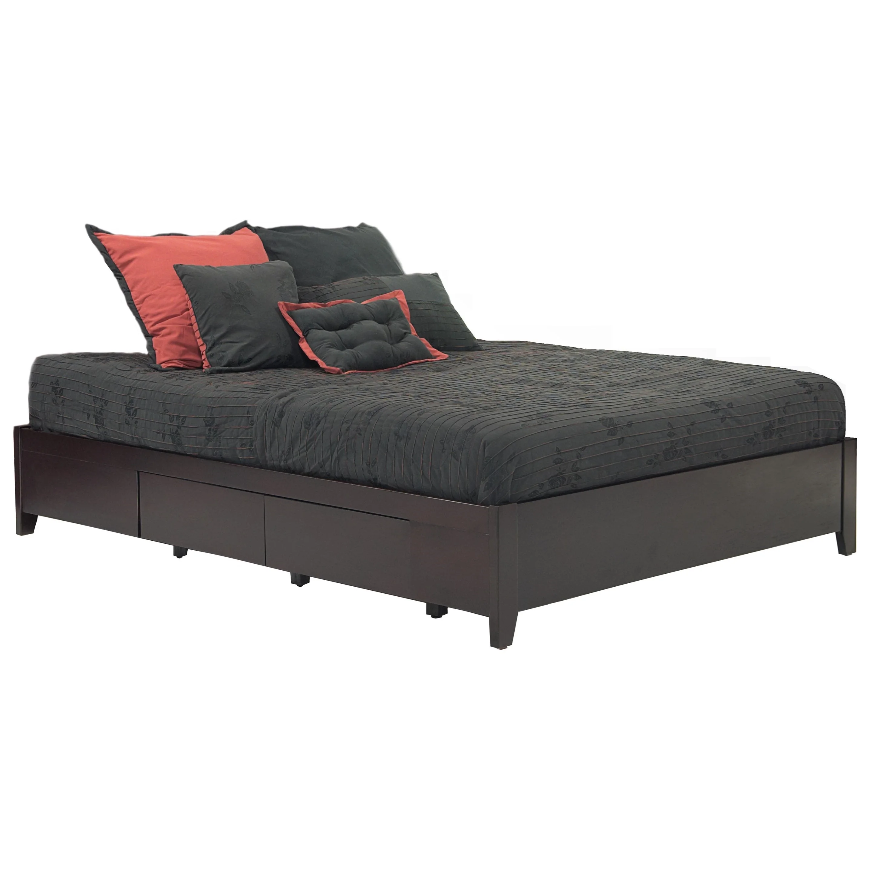 Modus Furniture Nevis SP23D5 Queen Simple Platform Storage Bed ...