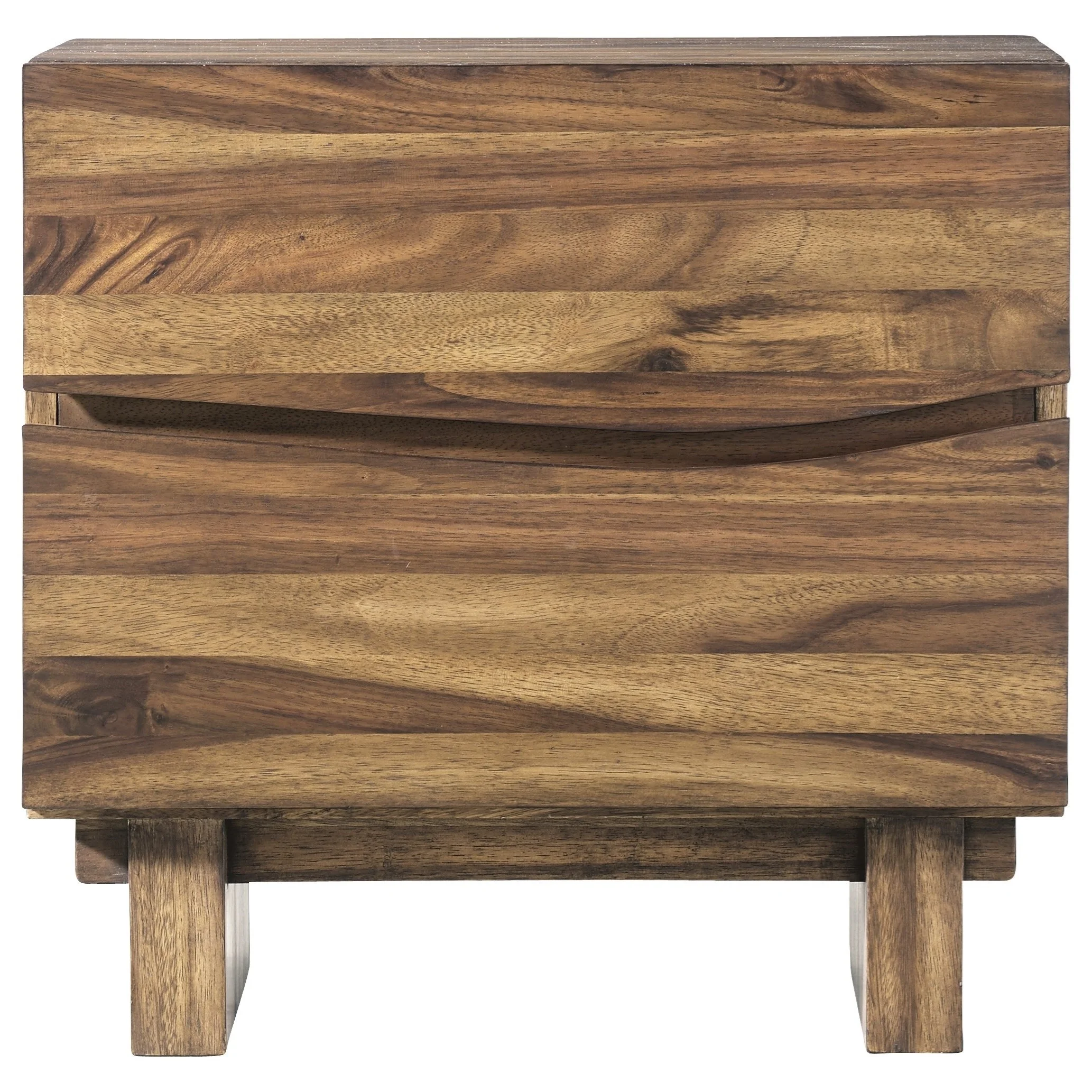 Modus Furniture Ocean 8C7981 Contemporary 2-Drawer Solid Wood ...