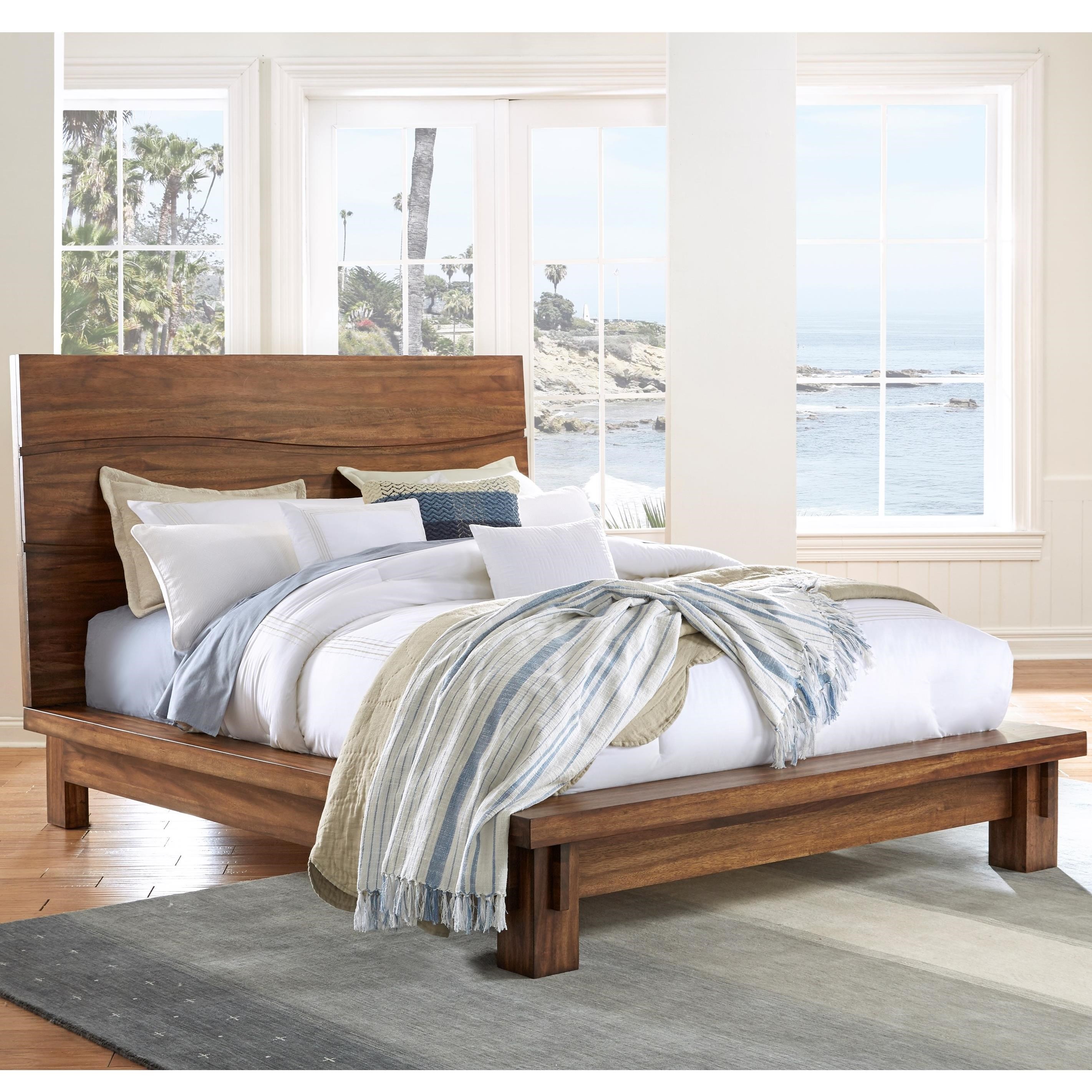 Modus Furniture Ocean 8C79P7 Contemporary Solid Wood King Platform Bed ...