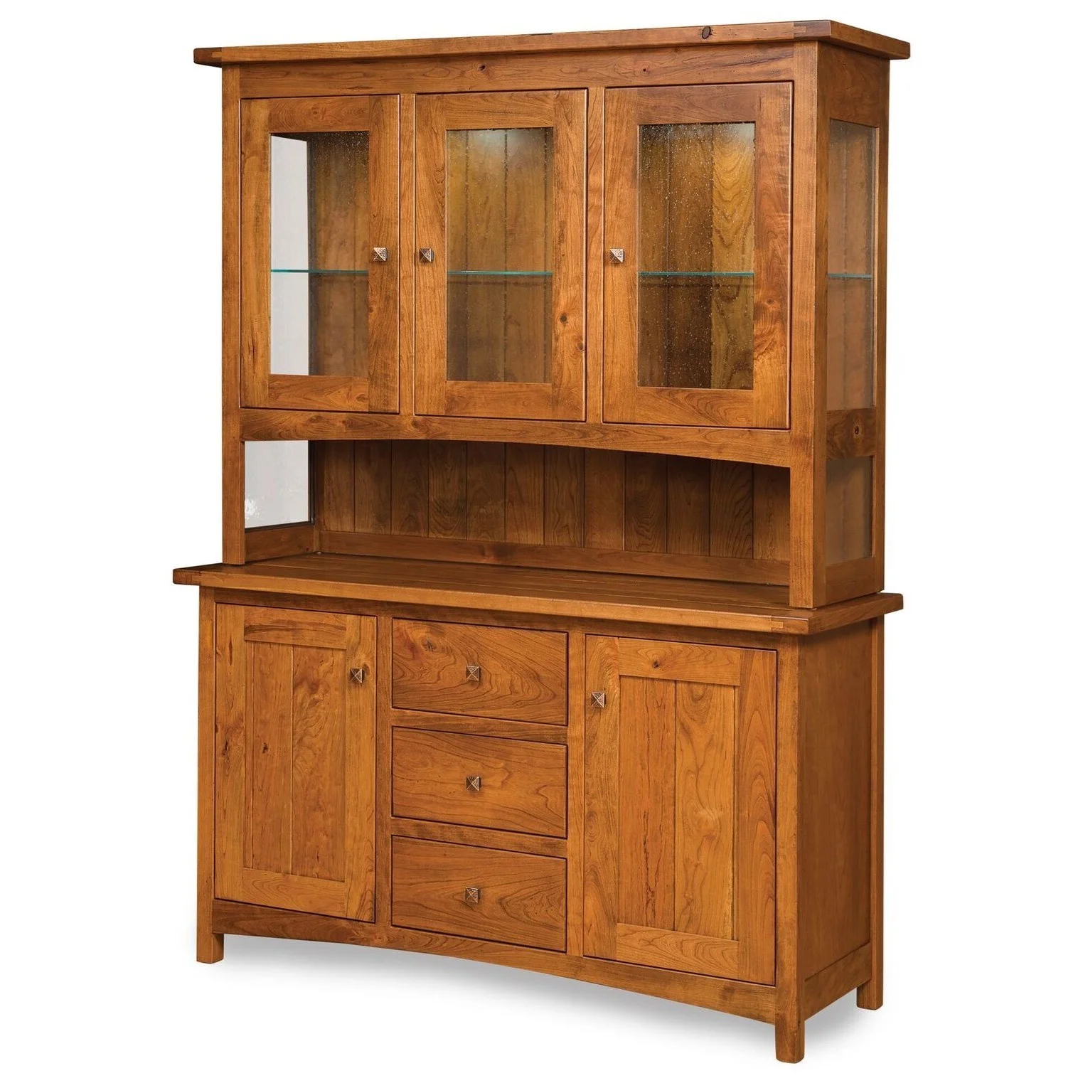 Custom Amish Westin 21820 Customizable Solid Wood Dining Hutch with ...