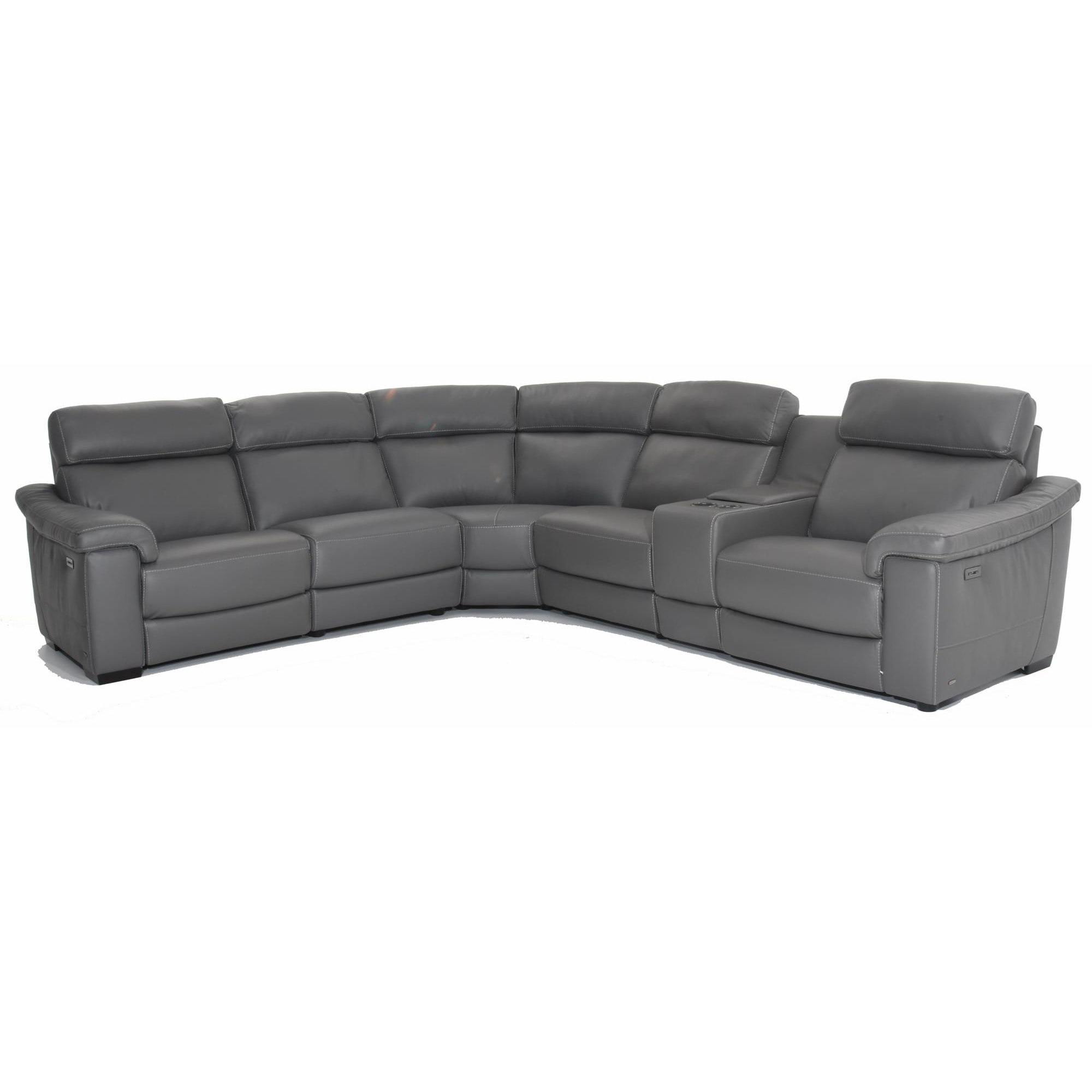 Natuzzi Editions Giulivo C115-514+291+029+638+323+515 Power Reclining Leather Sectional Sofa ...