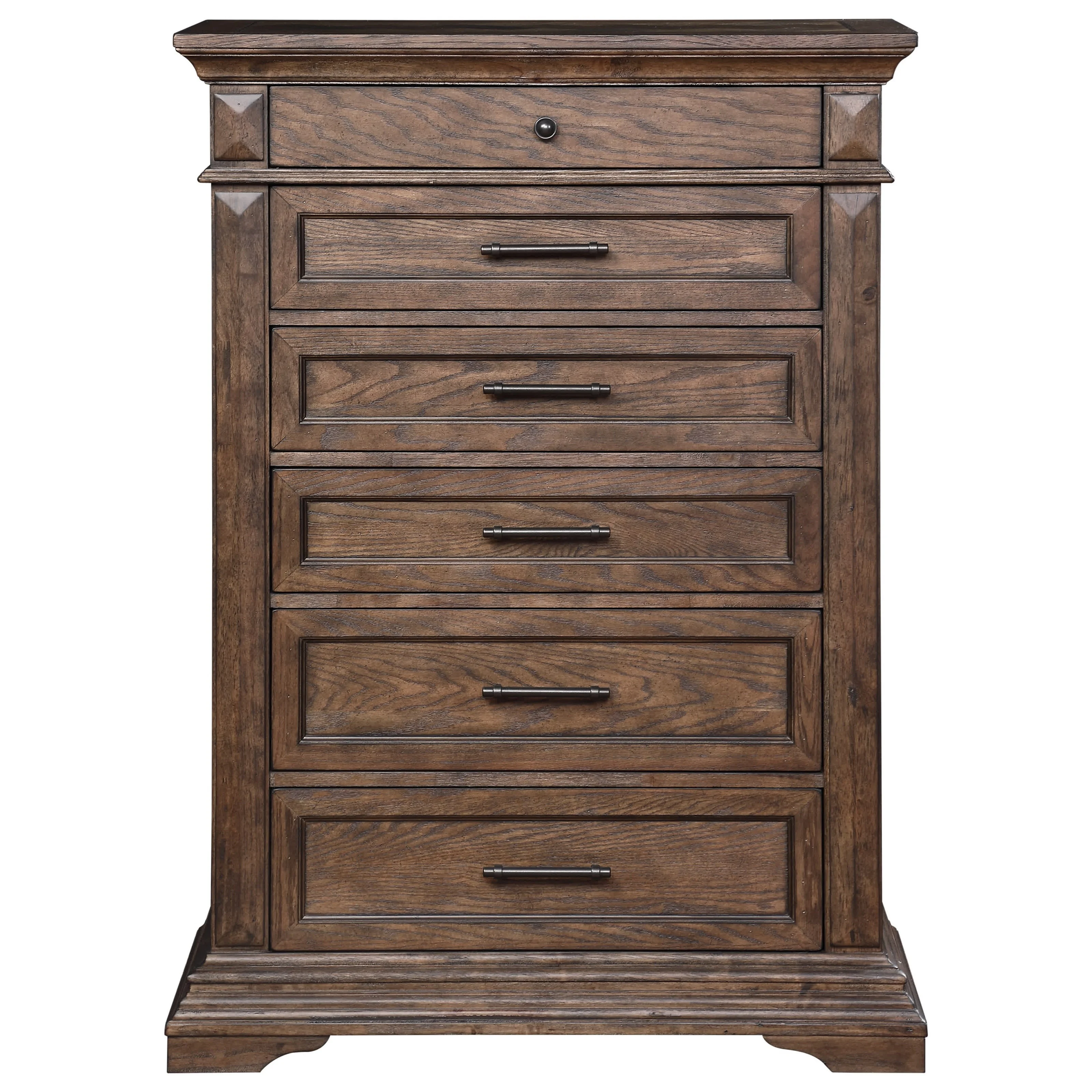 New Classic Mar Vista B658-070 Traditional Chest of Drawers with Velvet ...