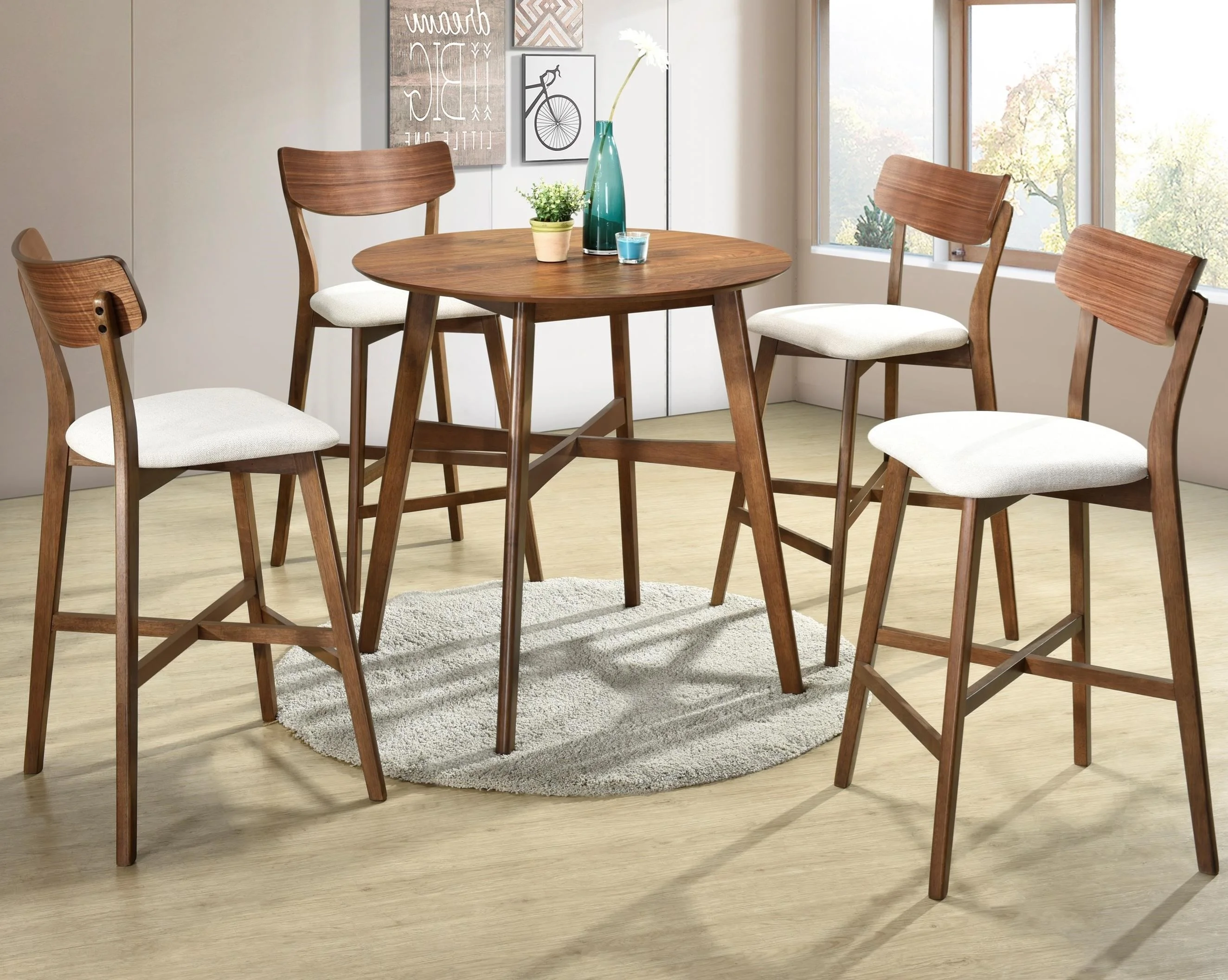 New Classic Oscar D1651-12x1+D1651-22x4 5-Piece Mid Century Modern ...