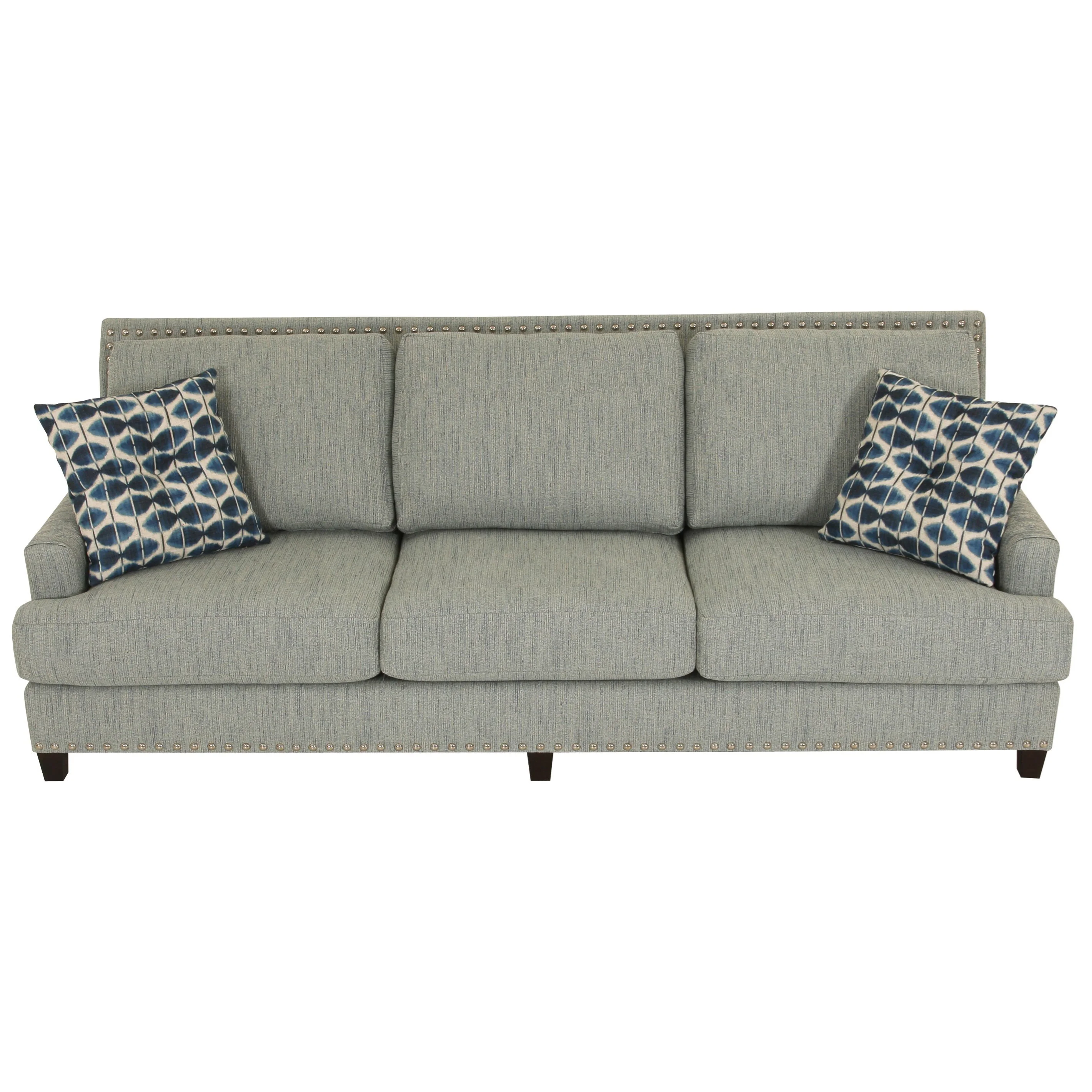 Norwalk Linkin 848-90 Grand Sofa with Optional Nailhead Trim | Wayside ...