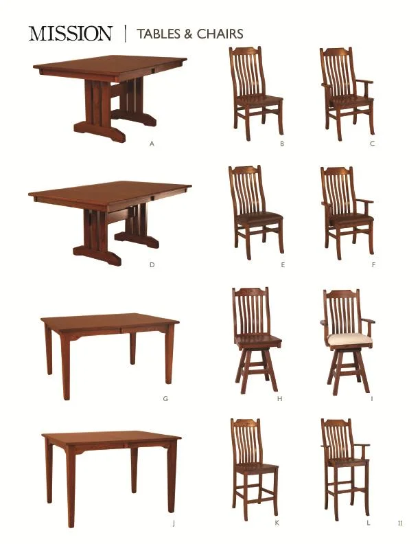 Oakwood Industries Casual Dining 1253602 Mission Rectangular Pub Table ...