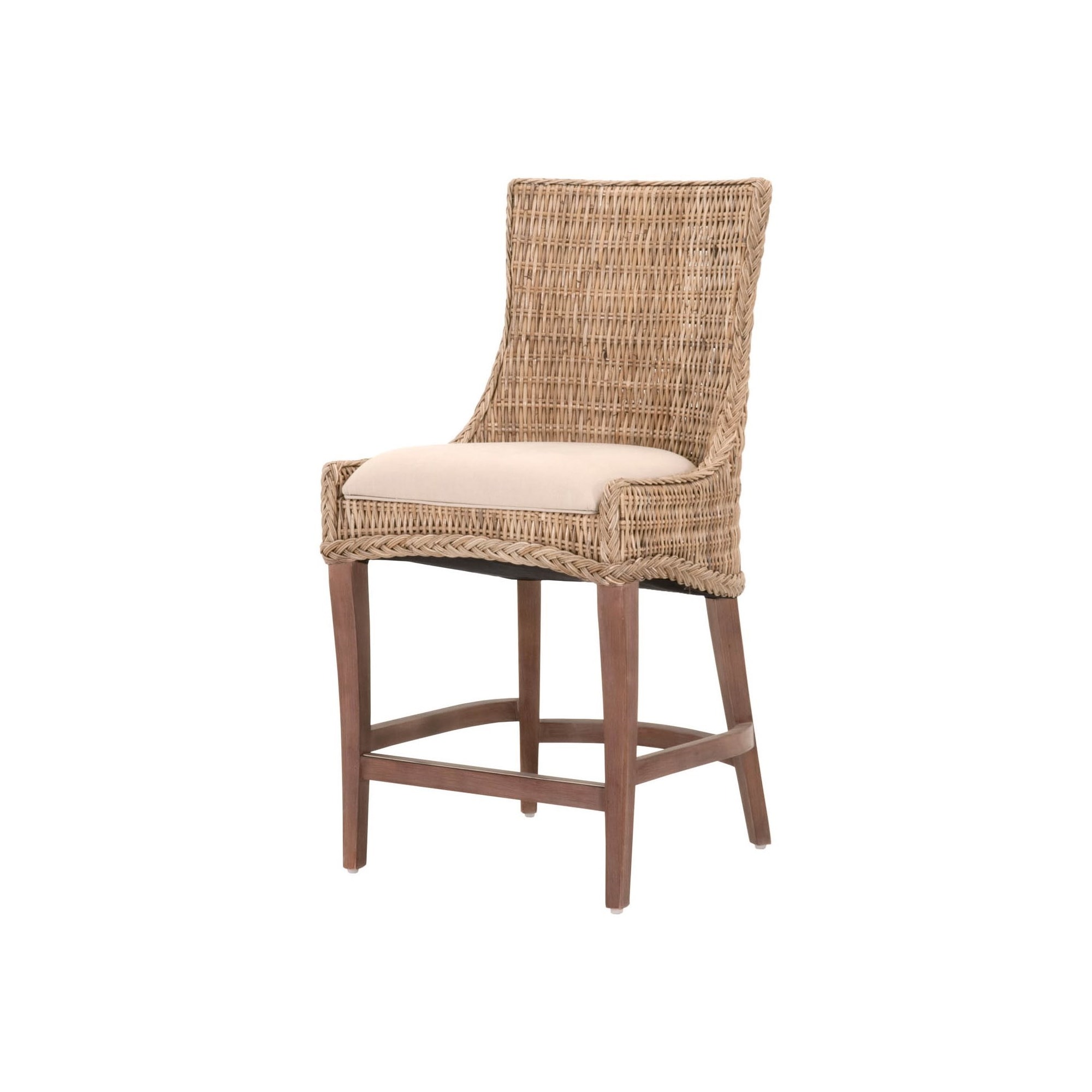 Essentials for Living Woven 6814CS.GKU/LGRY Greco Woven Counter Stool ...