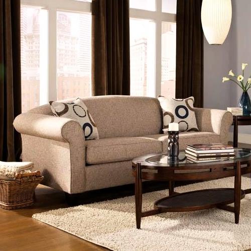 Overnight Sofa 33 Frame 3333 Twin Sleeper with Rolled Sock Arms | Lindy ...