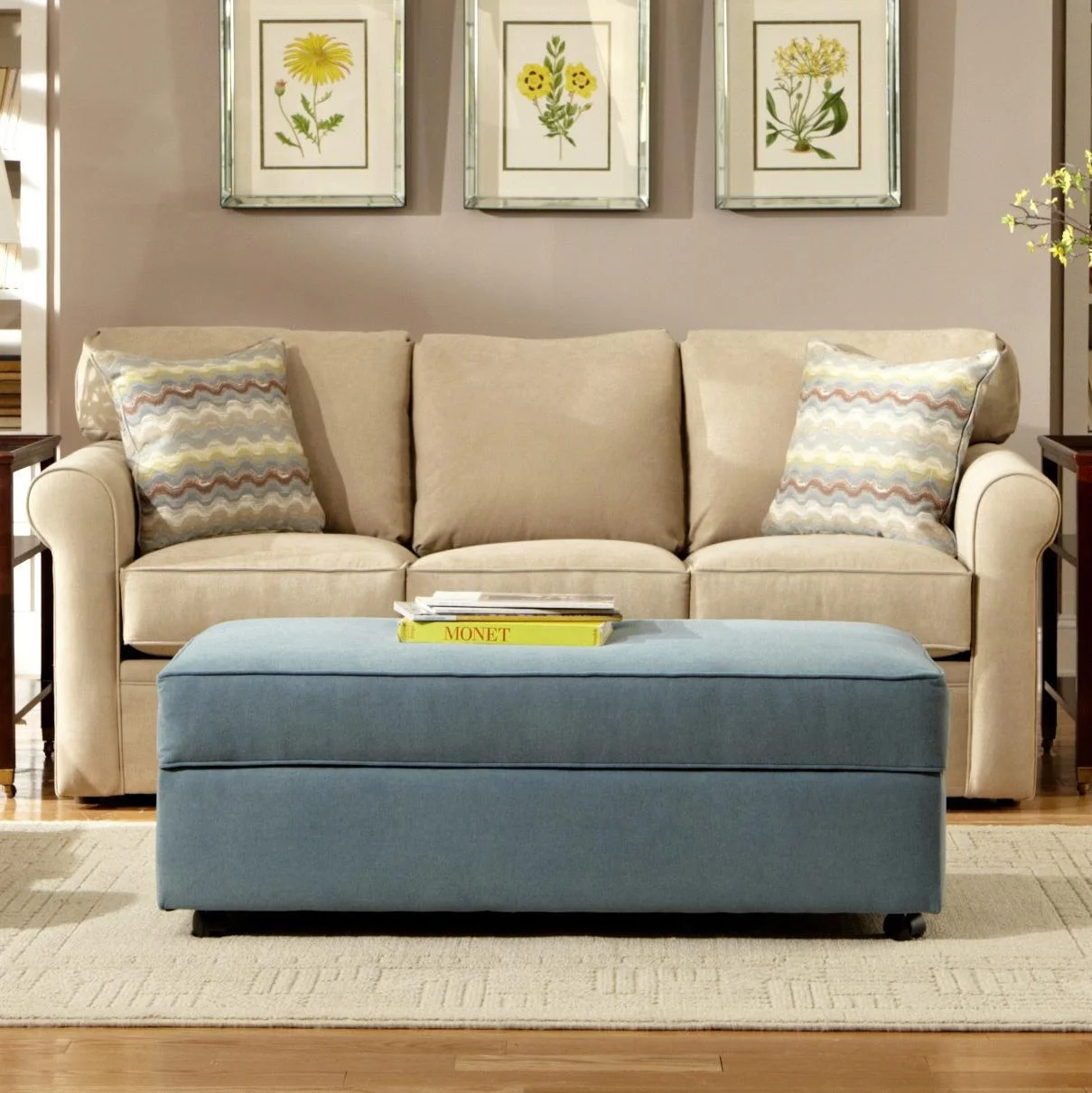 Overnight Sofa 48 Frame 4833 Casual Twin Contemporary Queen Sleeper ...