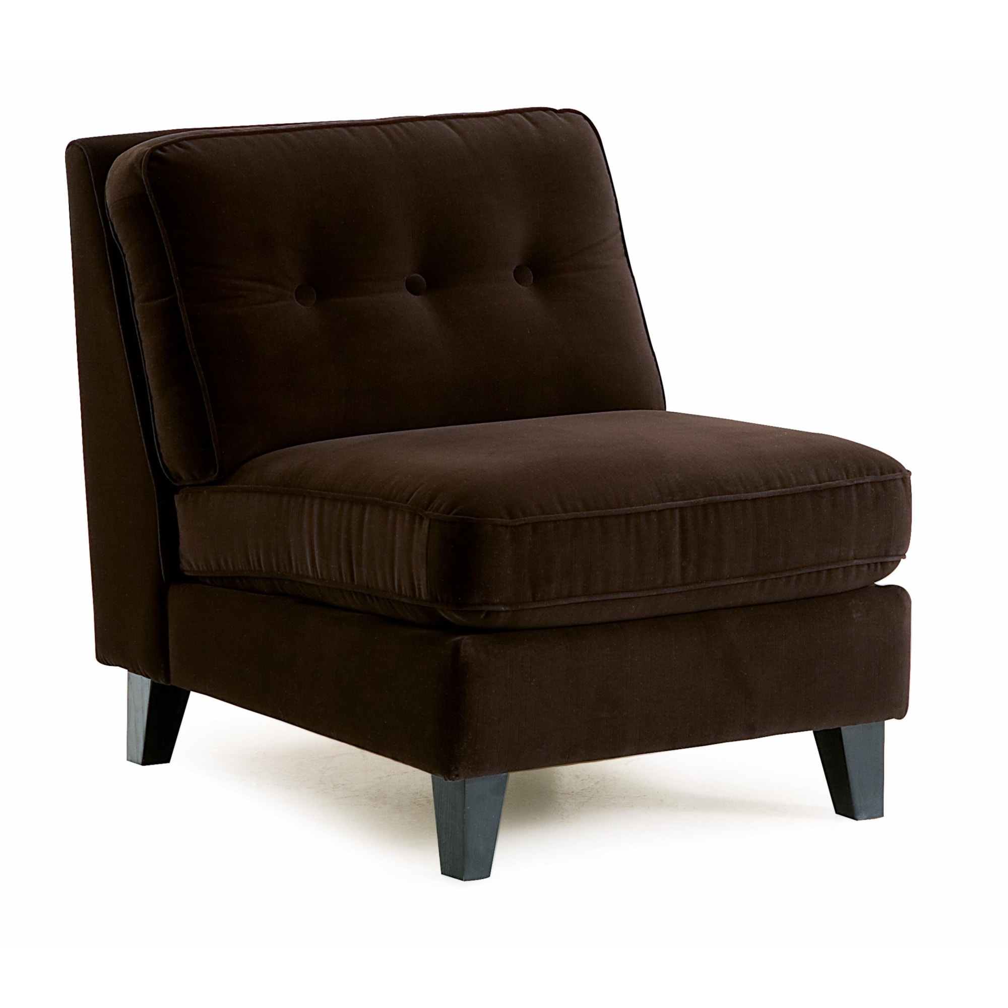 Palliser Barbara 77575-81 Transitional Armless Chair with Button-Tufted ...