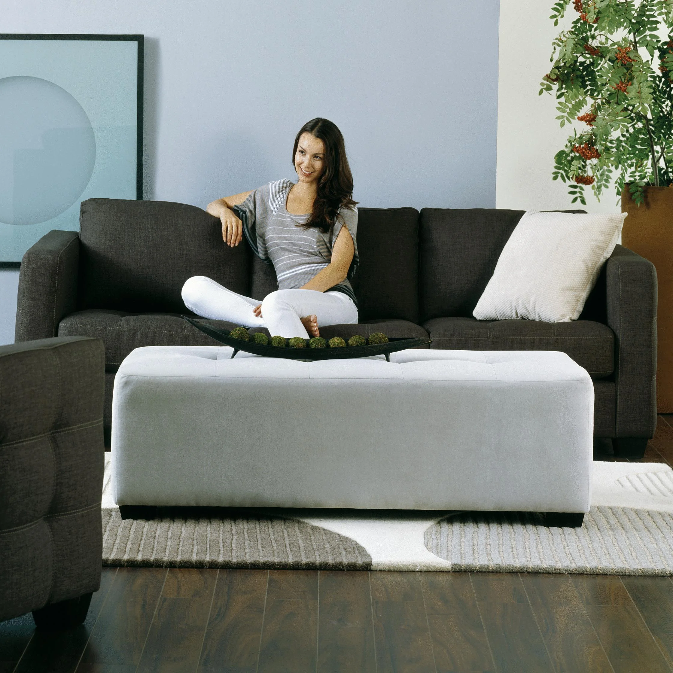 Palliser Barrett 77558-01 Contemporary Sofa with Decorative Track Arms ...