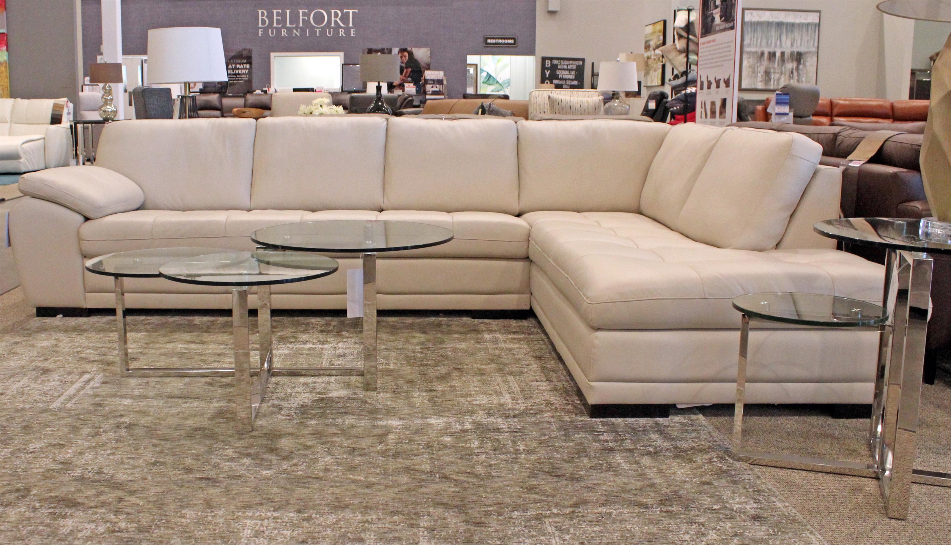 Palliser Miami PKG456127 Contemporary 2-Piece Sectional with Corner ...