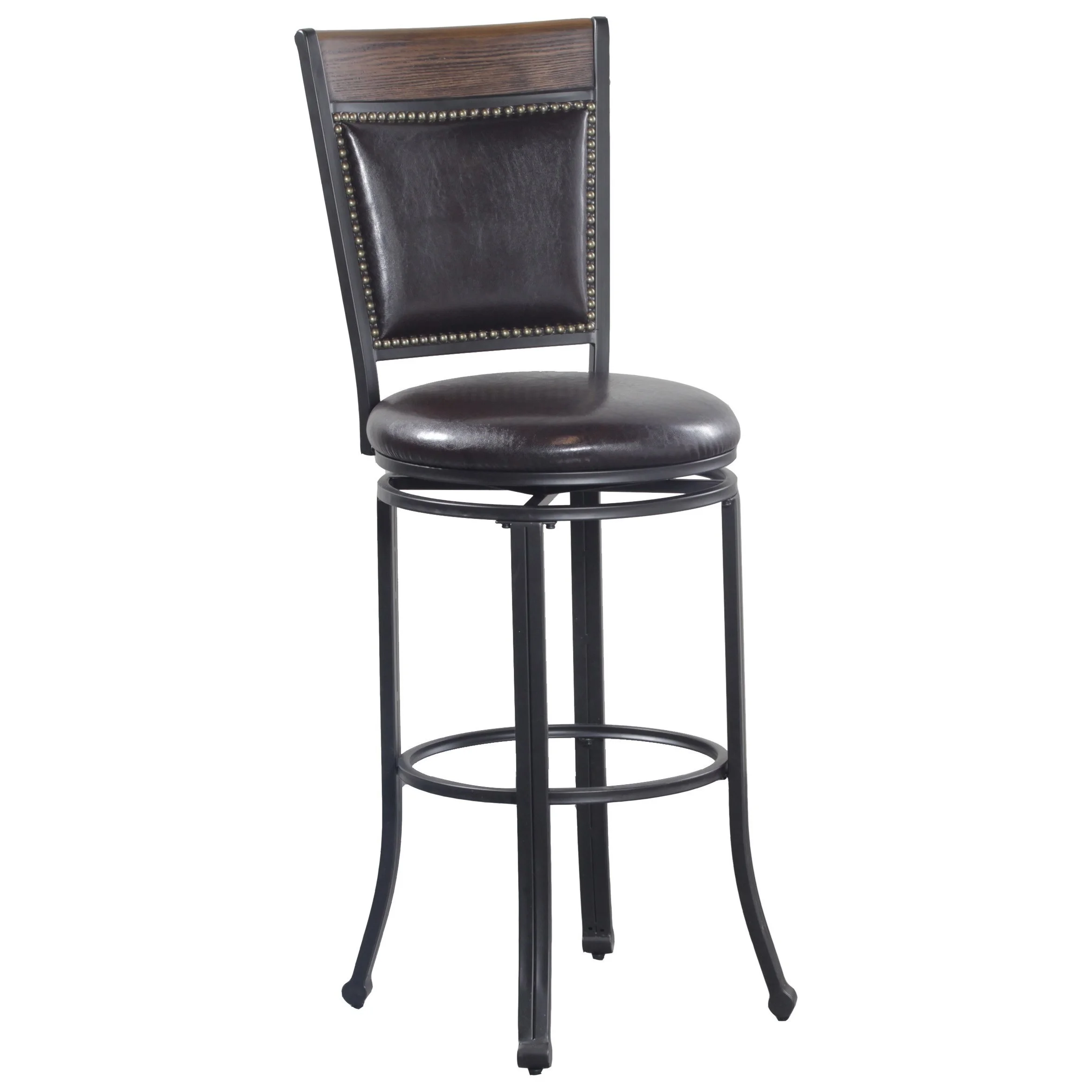 Powell Franklin 000001278981 Swivel Bar Stool | Furniture and More ...