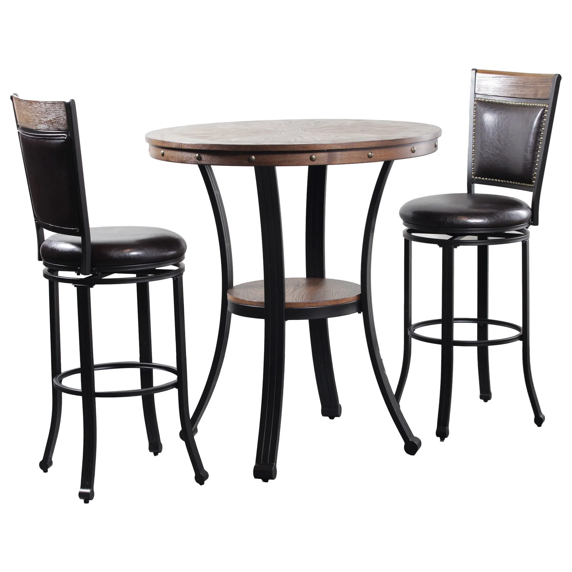 Powell Franklin 15D2020PT3 3-Piece Pub Table Set | Wayside Furniture ...
