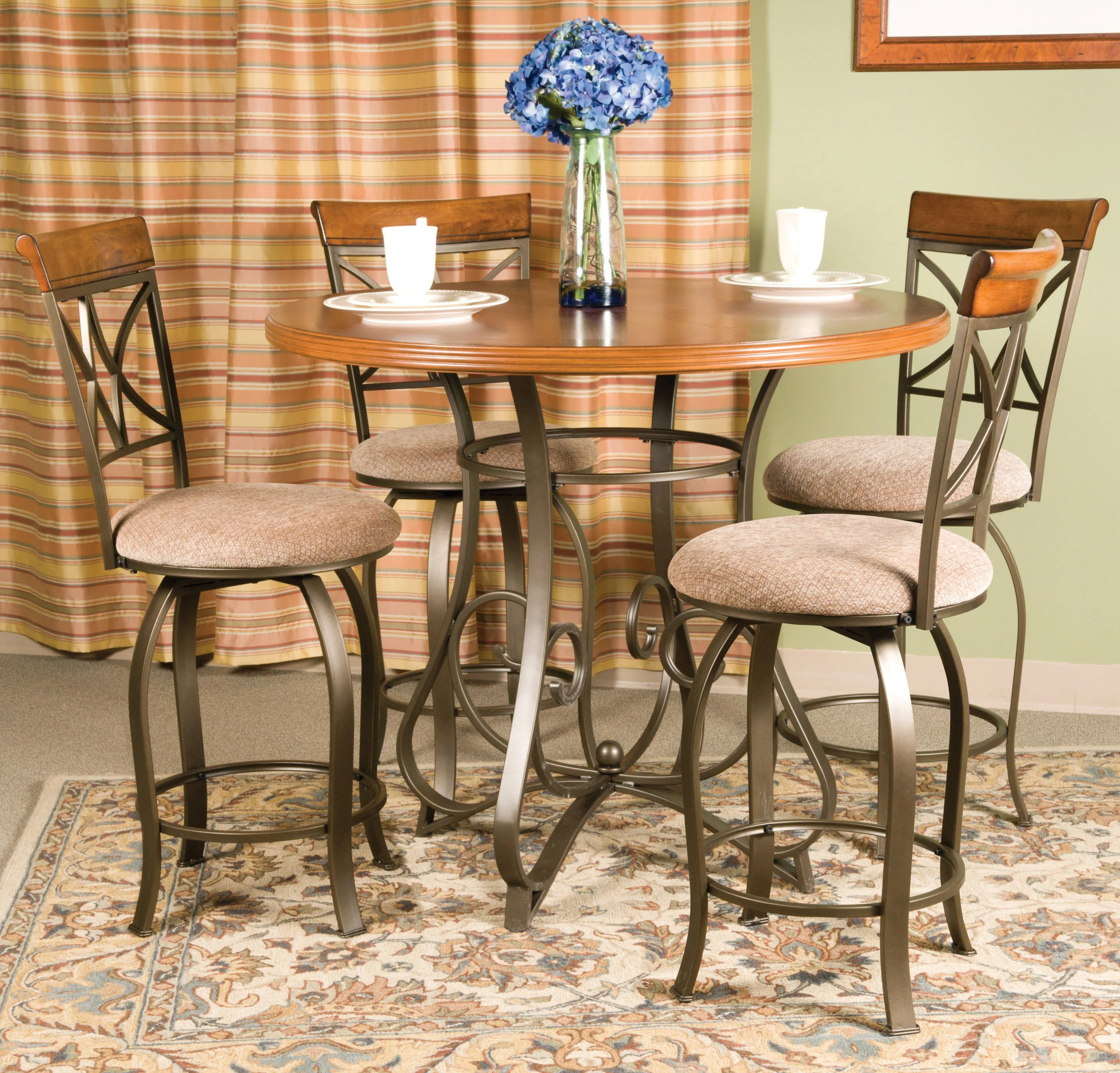Powell Hamilton 697-441M1 5 Piece Gathering Table Set | Furniture and ...