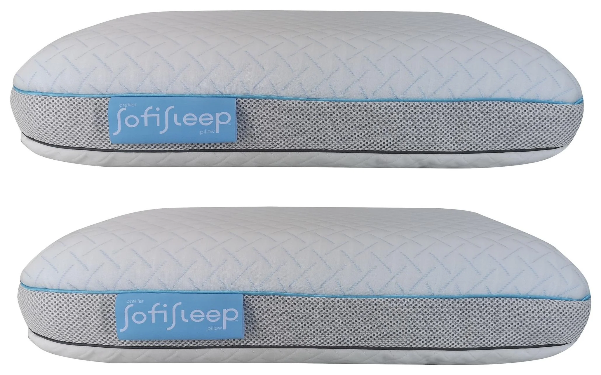 Primo International SOFI MP0100-1-WHTGRB-2pc 2 Gel Infused Memory Foam ...