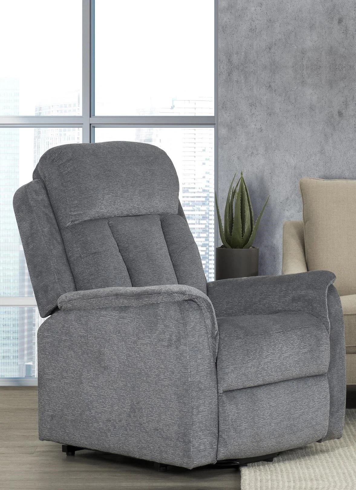 Primo International Stetson U586100103MPCH Power Lift Chair Grey | Del ...